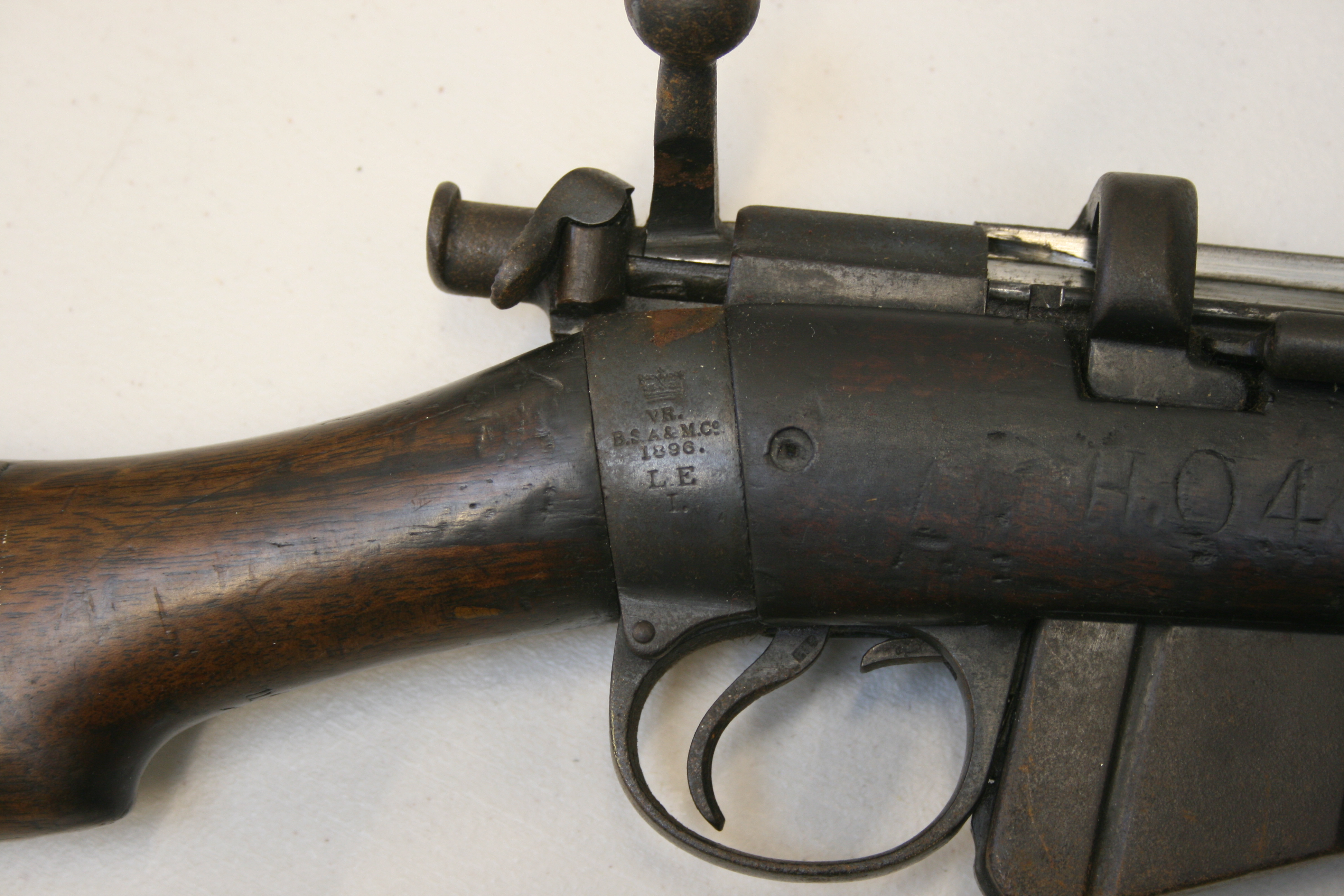 Deactivated 1896 Long Lee Enfield Rifle with Victorian crown acceptance ...