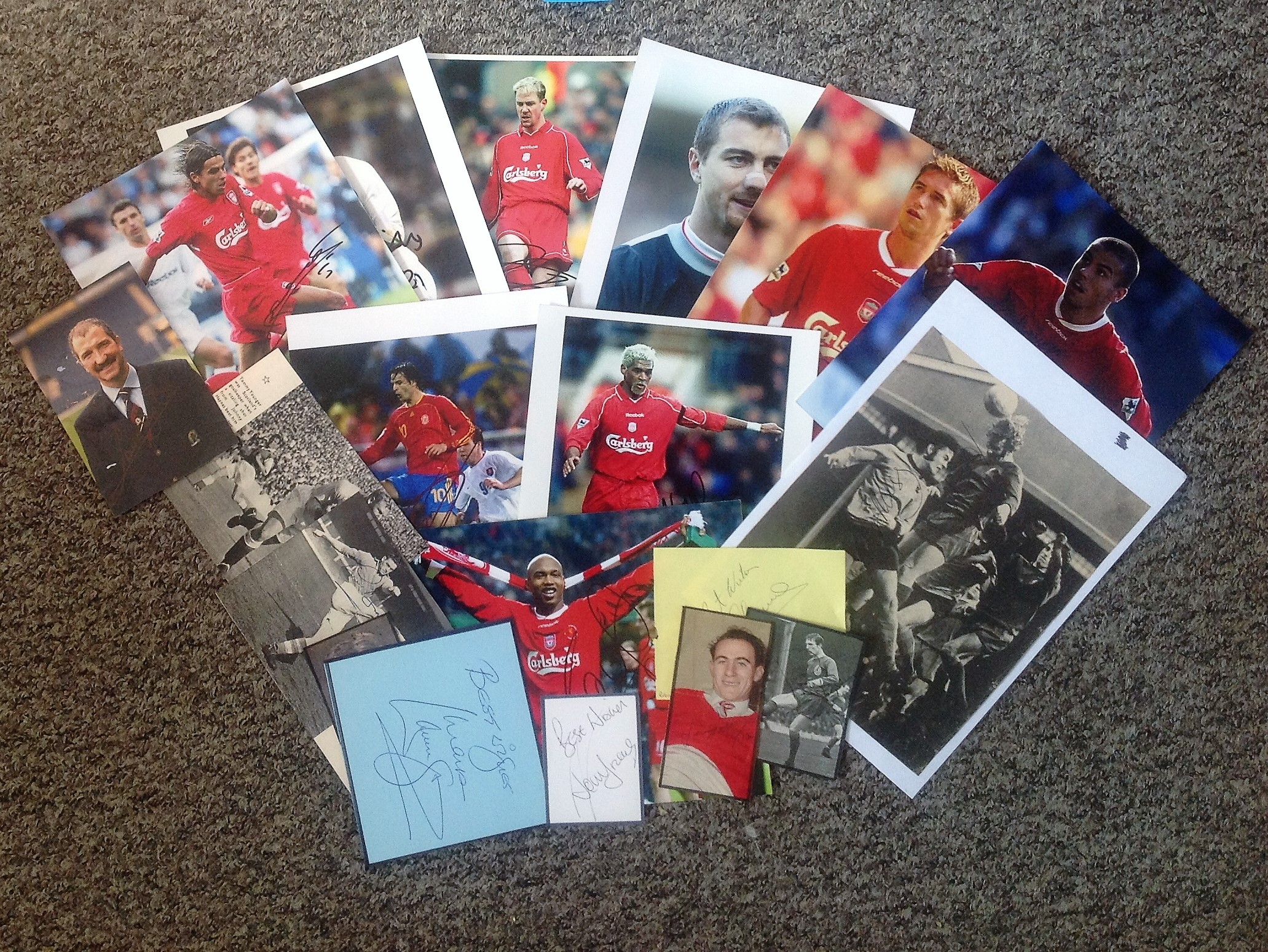 Football Liverpool collection includes signed photos and signature ...