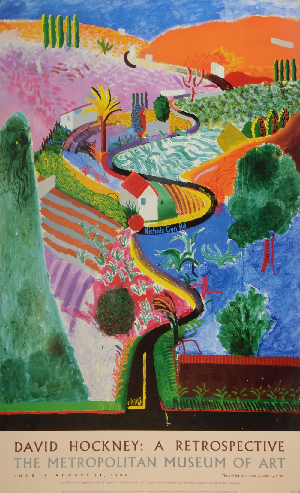 David Hockney, British Artist, two exhibition poster for, A ...