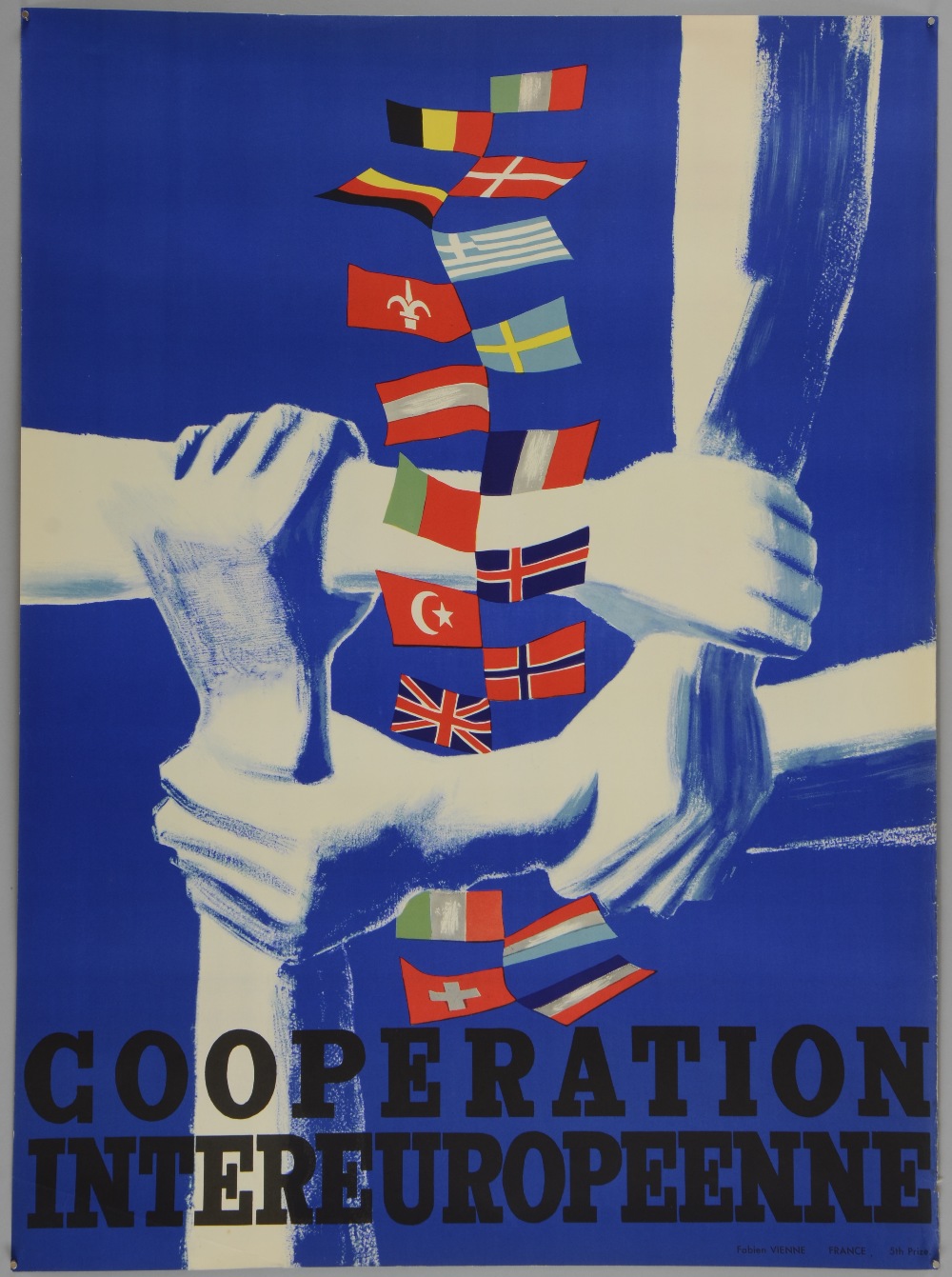 European Recovery Plan / Marshall Plan poster, by Fabien Vienne, c ...