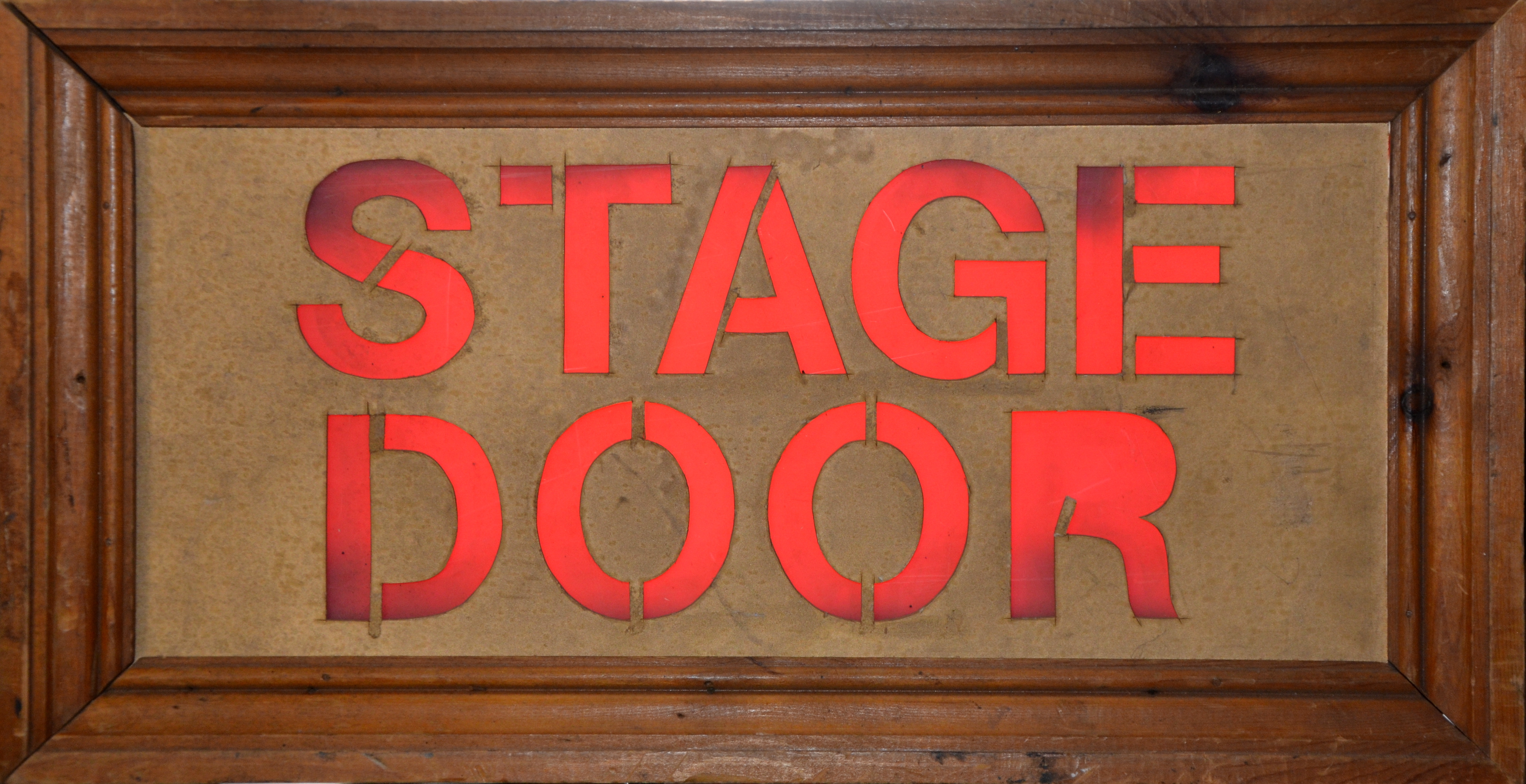 A Stage Door illuminated cinema/theatre sign from the mid 20th Century ...