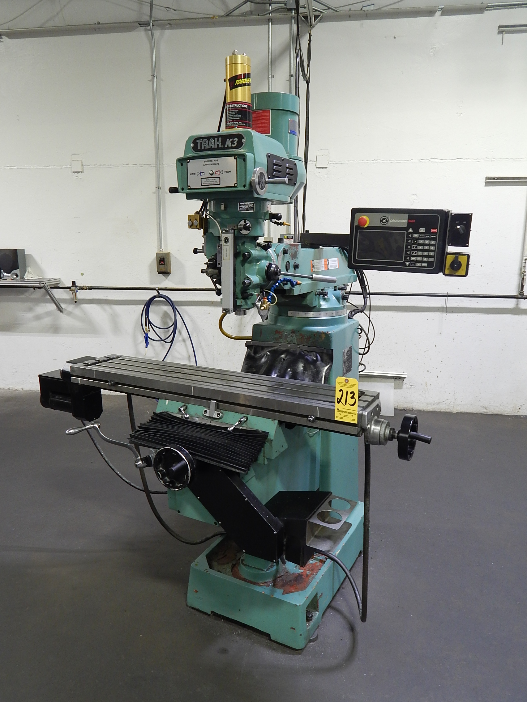 SWI Prototrak Model K3 CNC Vertical Mill, s/n 133DB464213, Prototrak ...