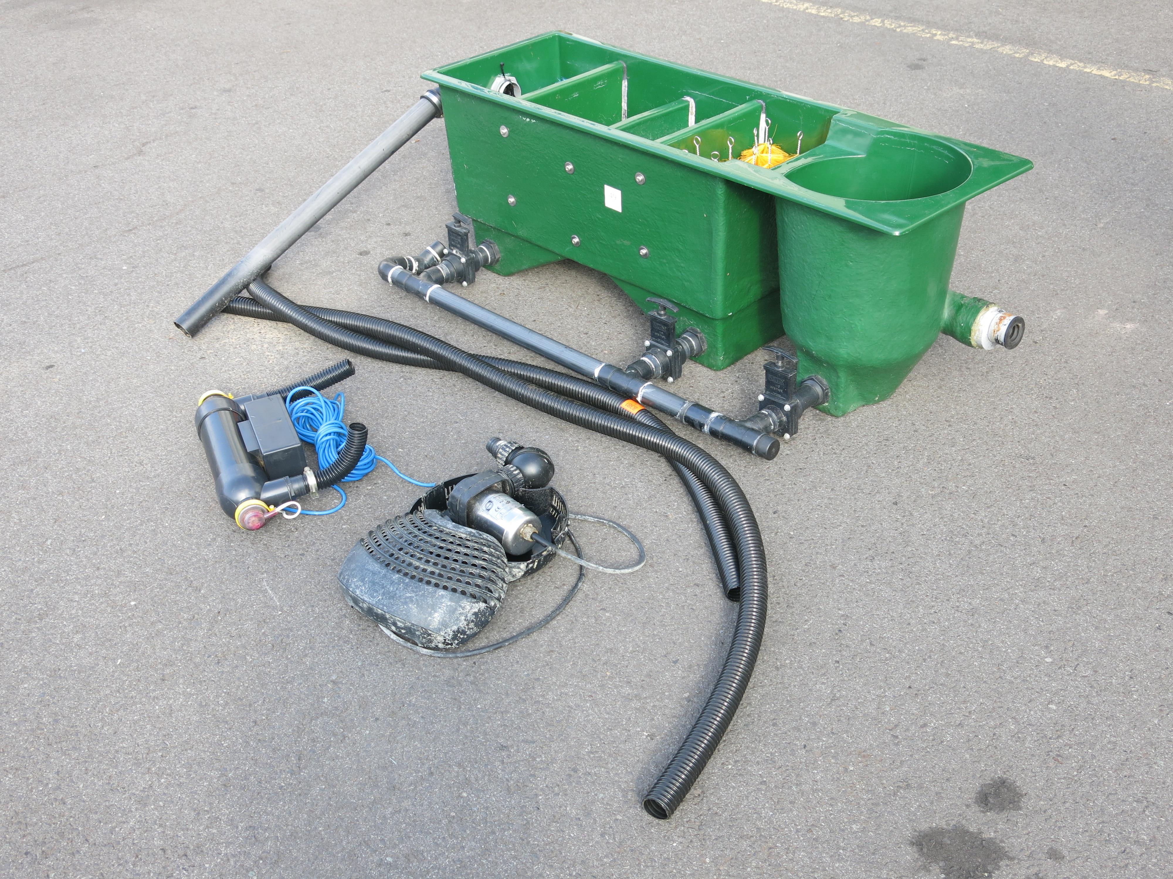 A Kockney Koi Yamitsu KF 5000V multi bay filter system, with Vortex ...