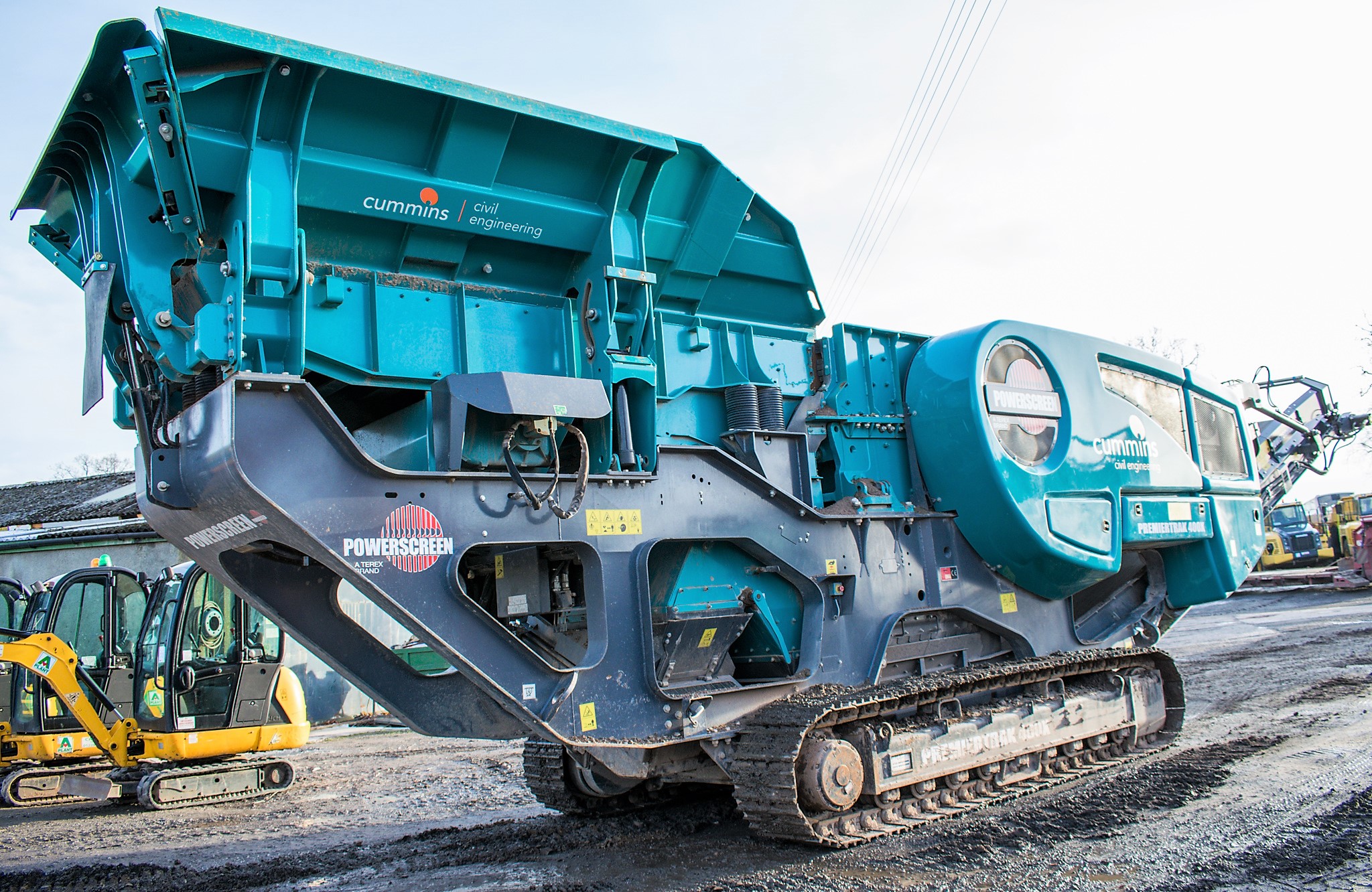 Powerscreen Premiertrak 400X post screen jaw crusher Year: 2017 S/N ...