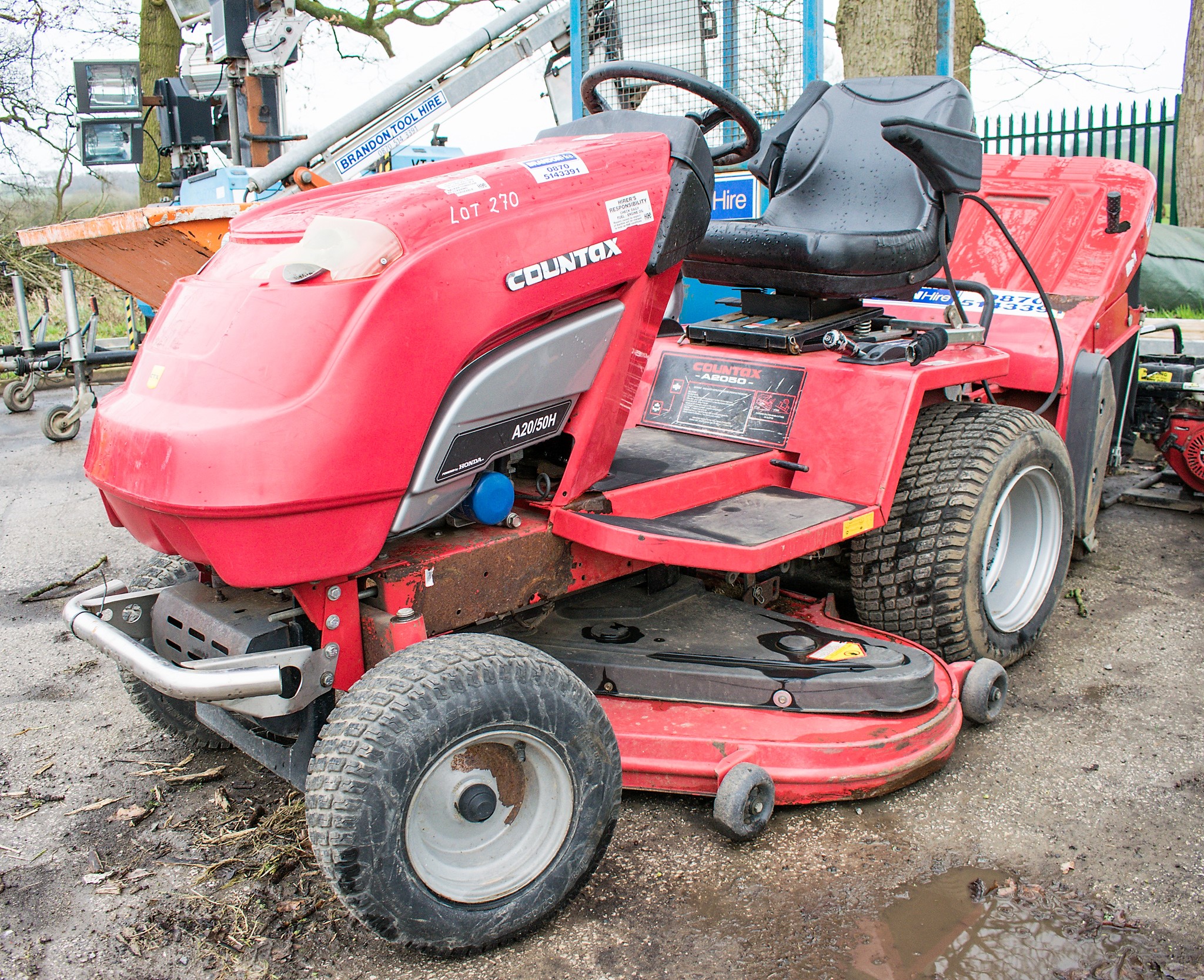 Countax A20/50H petrol driven ride on lawn mower c/w grass collector ...