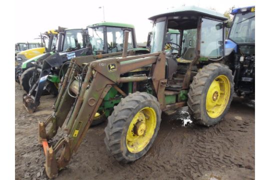 John Deere 2650 SG2 Cab 4x4 Tractor With Loader Ser No 613497