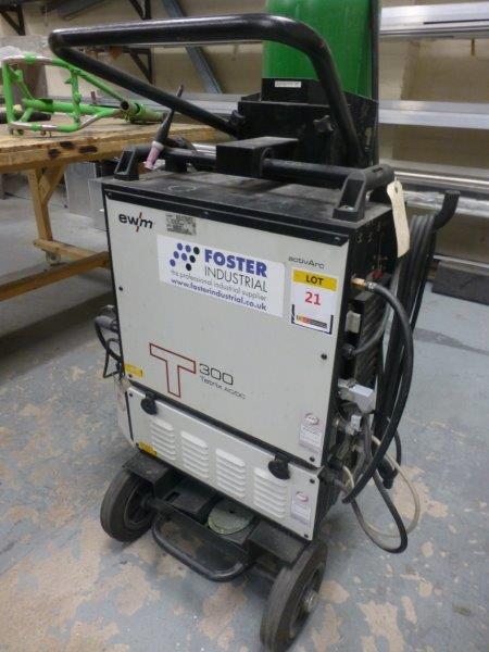 EWM T300 Tetrix AC DC Comfort Active Arc Tig welding set with trolley ...