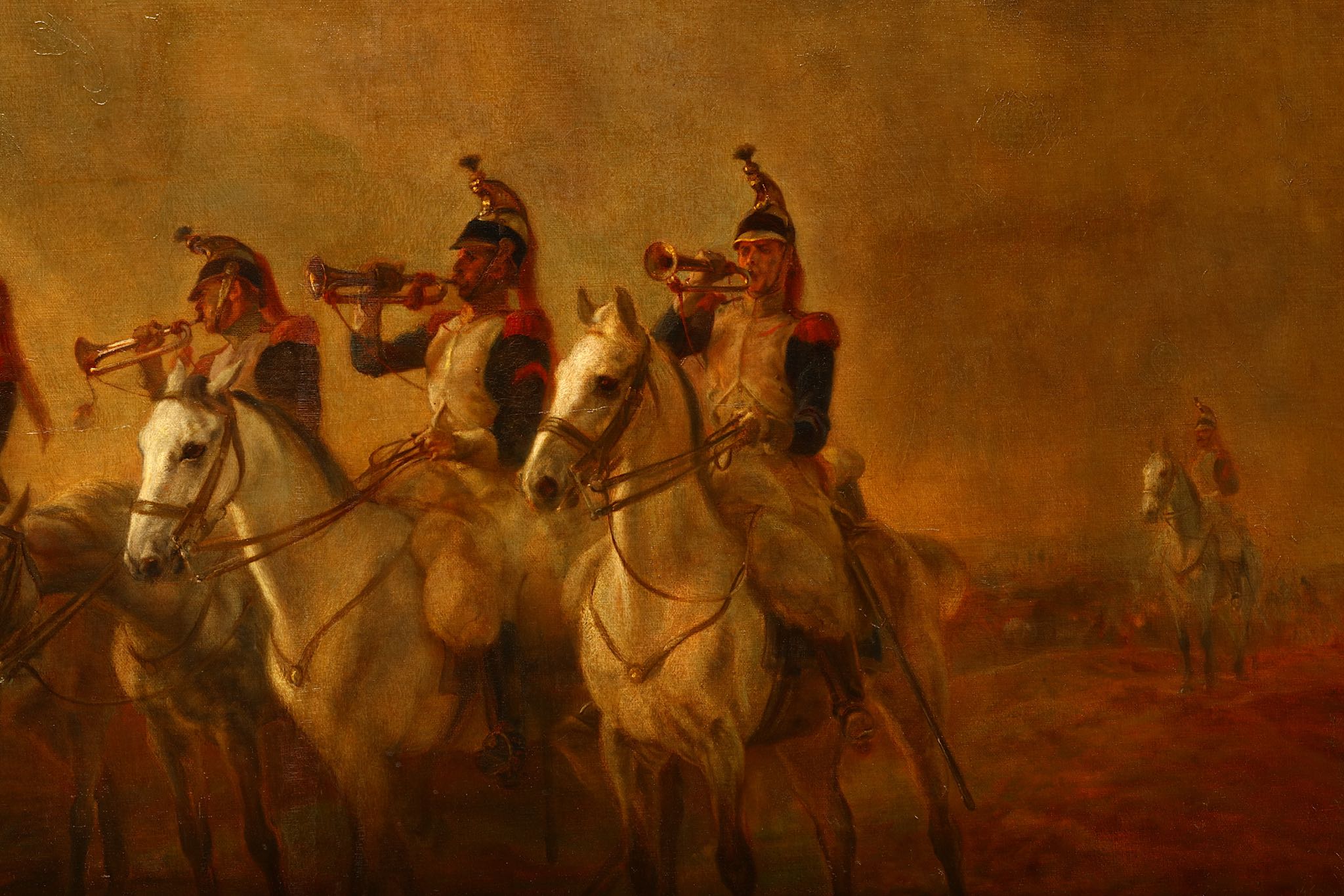 LADY ELIZABETH BUTLER (BRITISH 1846-1933) On the morning of Waterloo ...