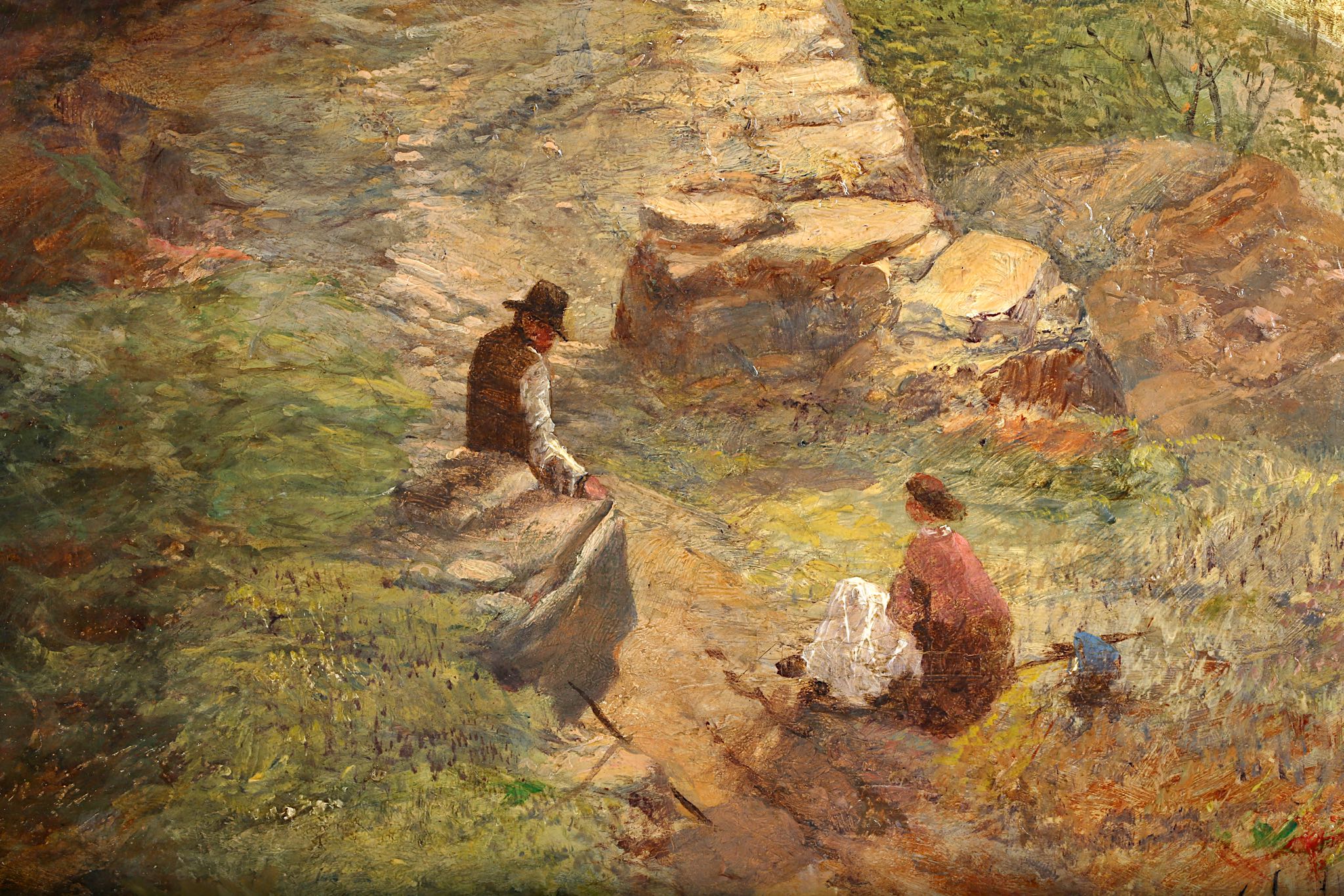 HESKETH DAVIS BELL (BRITISH 1849-1872) On the Rhine Signed and dated ...