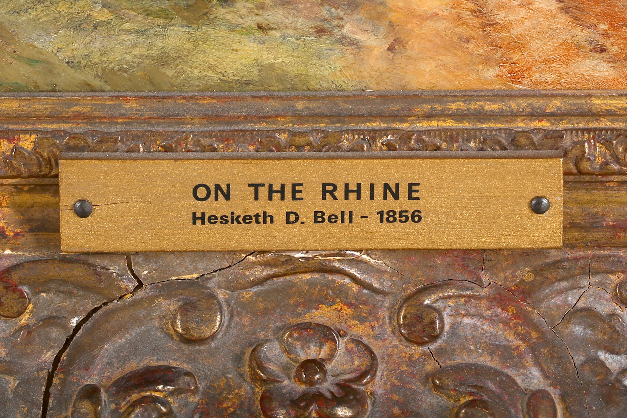 HESKETH DAVIS BELL (BRITISH 1849-1872) On the Rhine Signed and dated ...