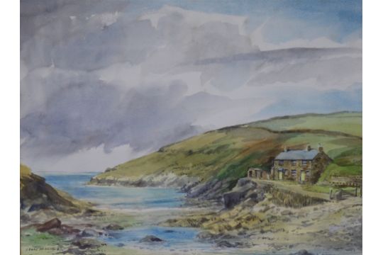 Frank McNichol, two watercolours, Cornish scenes 31 x 43cm.