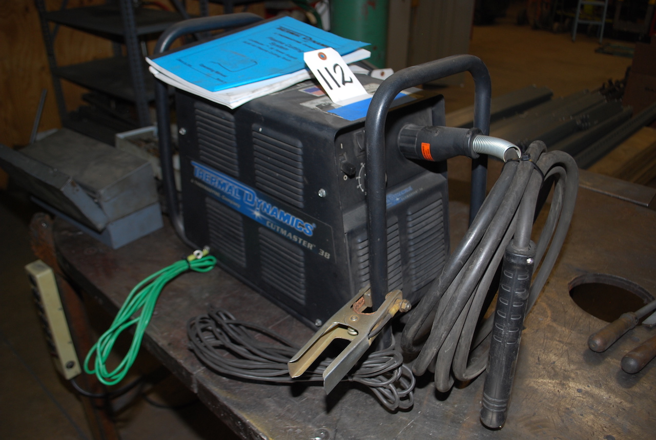 THERMAL DYNAMICS CUTMASTER 38 PLASMA CUTTER: S/N 03517574 (2005); 125 ...