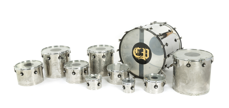 **CARL PALMER CUSTOM BUILT STEEL DRUM KIT A custom built steel drum kit ...