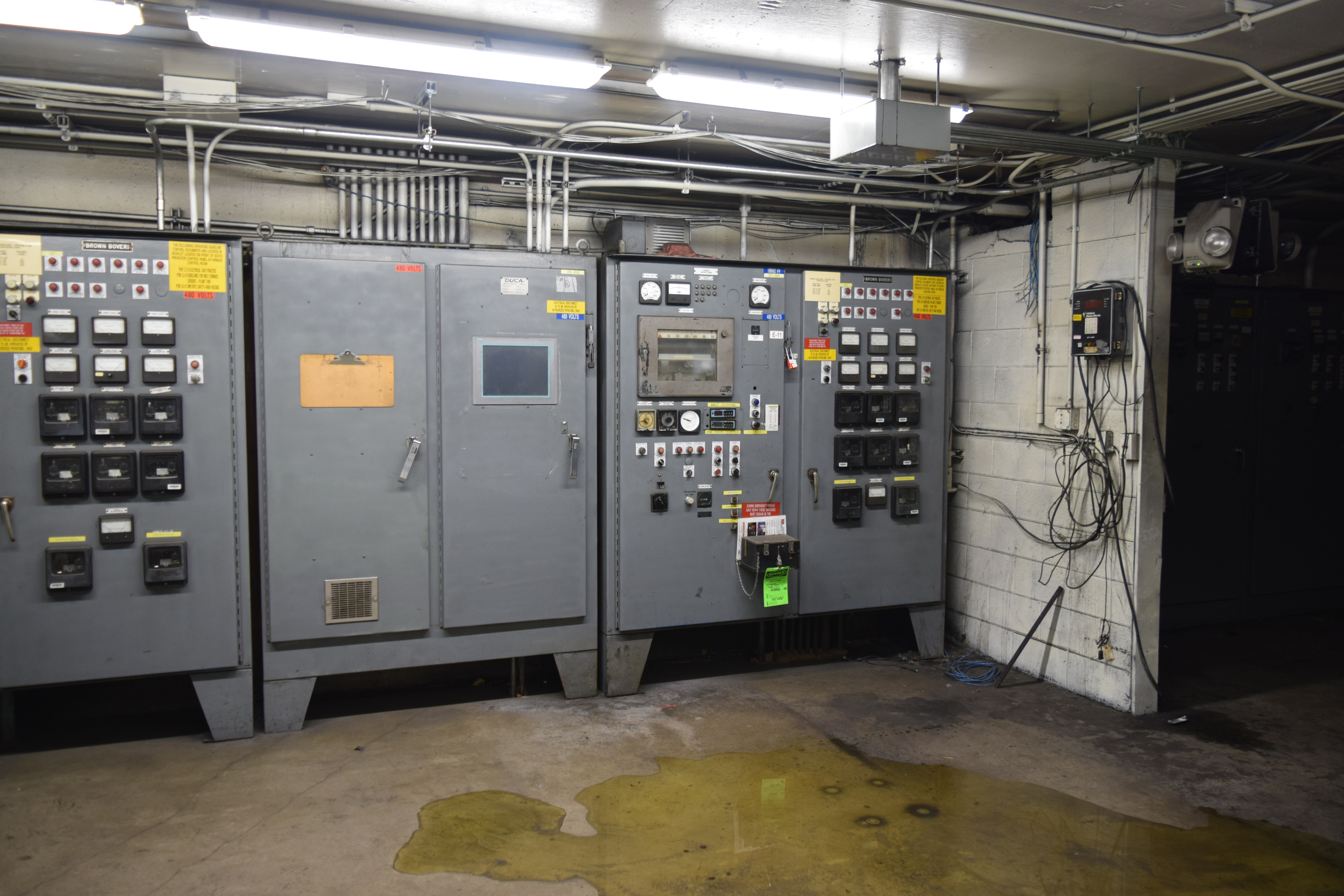 furnace controls in room