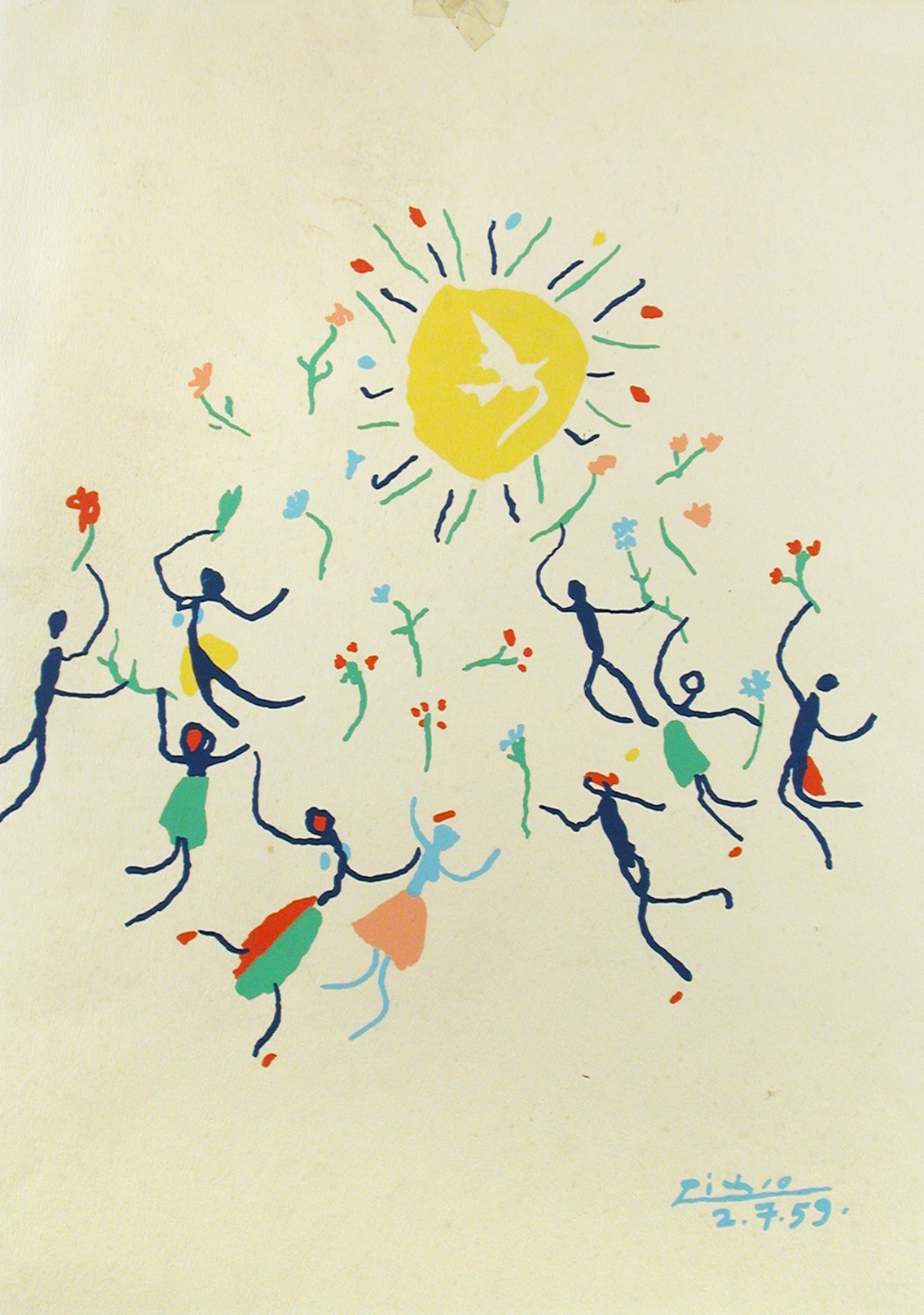 § Pablo Picasso (Spanish, 1881-1973) Dancing Around the Sun signed ...