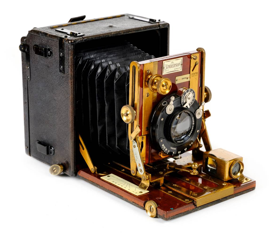 * Sanderson 1/4 plate camera. The Sanderson 1/4 plate field camera ...