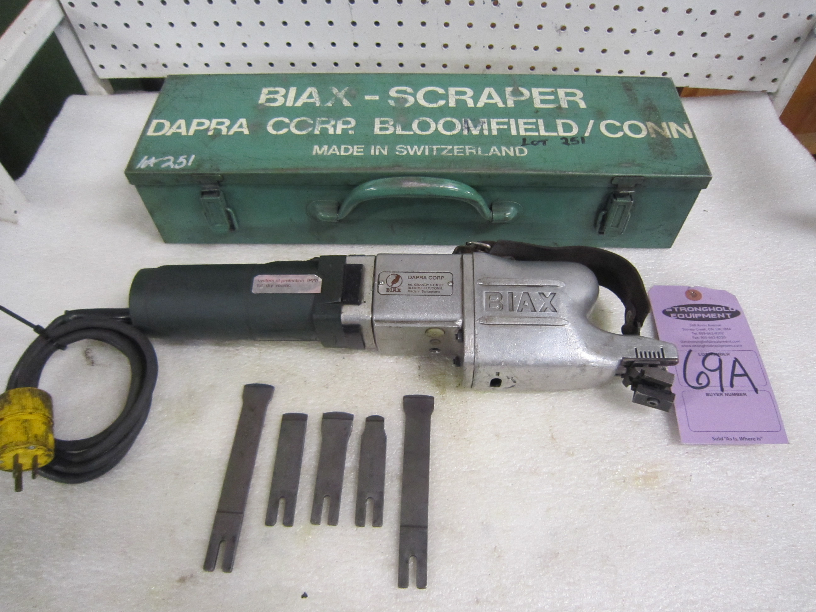 Biax Scraper Dapra model 7/ELM with scraping tip attachments - 1200 ...
