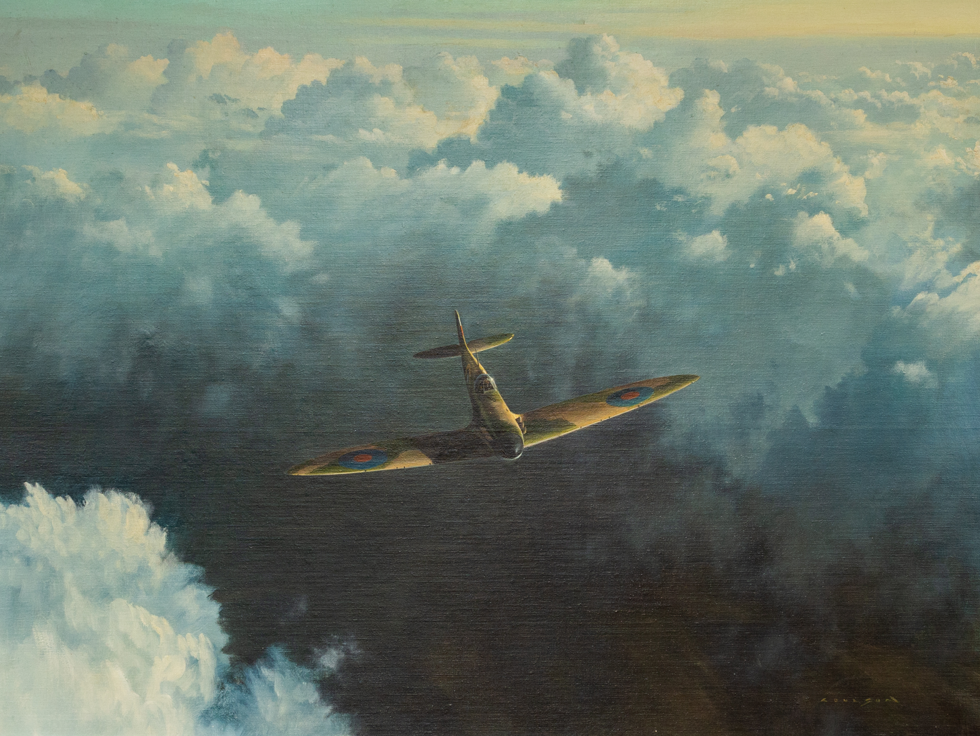 Gerald Coulson (British, 1926), 'Evening Flight', signed l.r., oil on ...