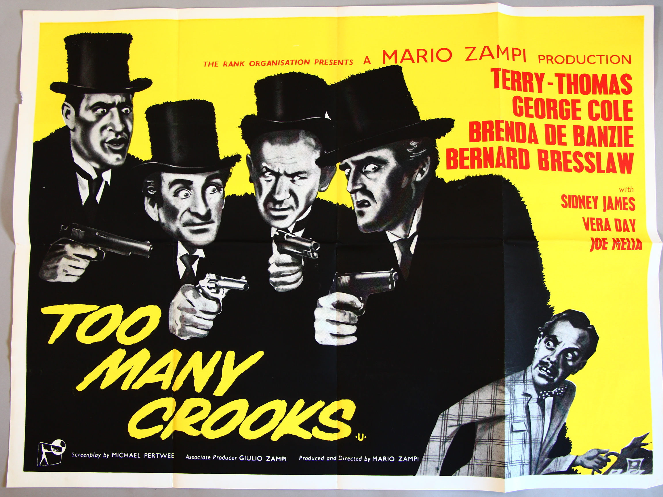 "Too Many Crooks" British Quad film poster (30 x 40 inch) (re-release ...