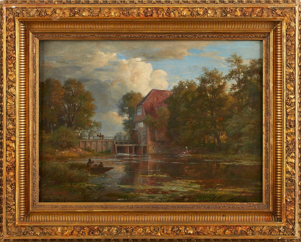 Gemälde Adolph Friedrich Vollmer 1806 Hamburg - 1875 Friedrichsberg ...