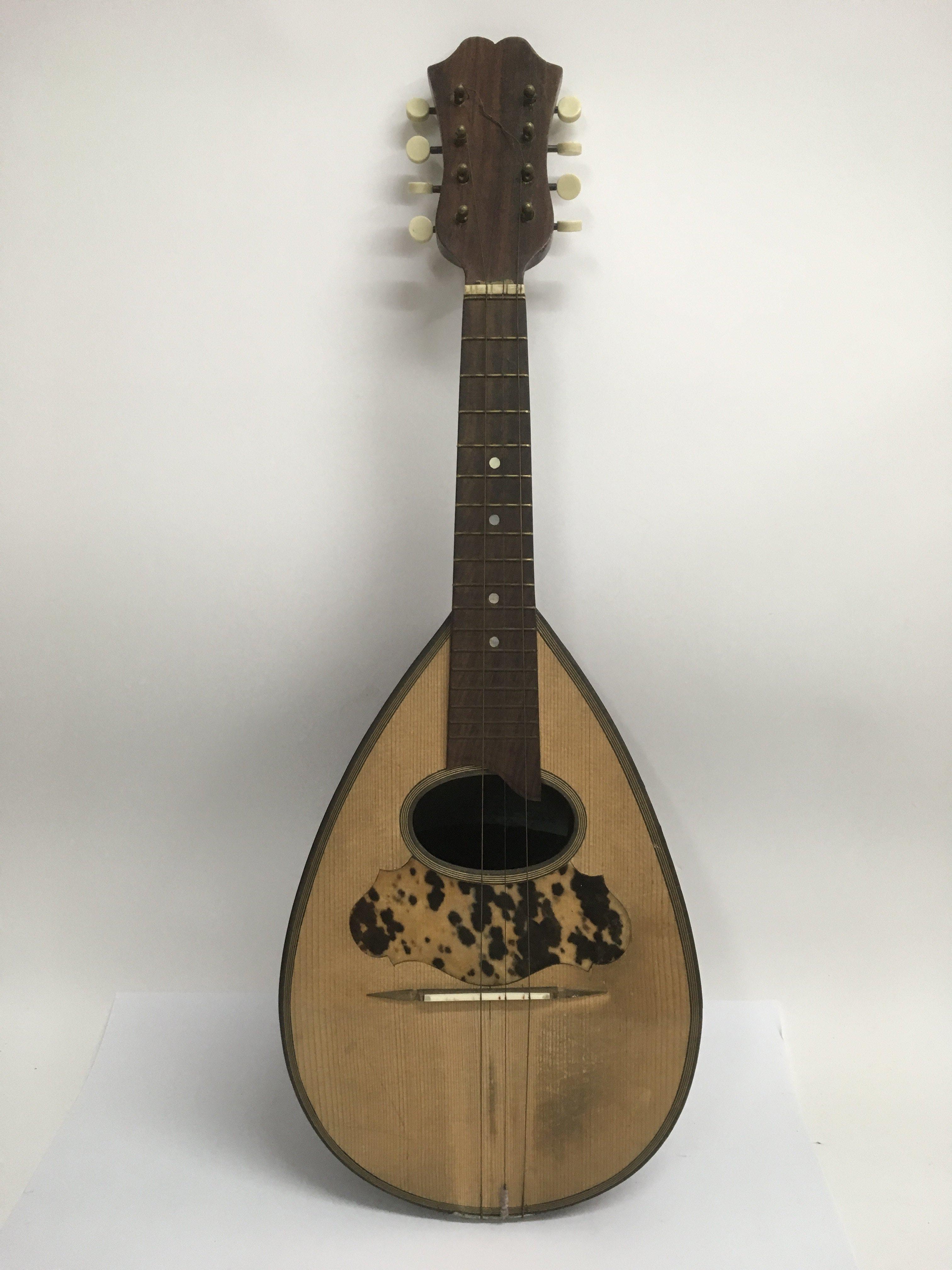 A cased mandolin by Francesco Perretti & Figli of Napoli.