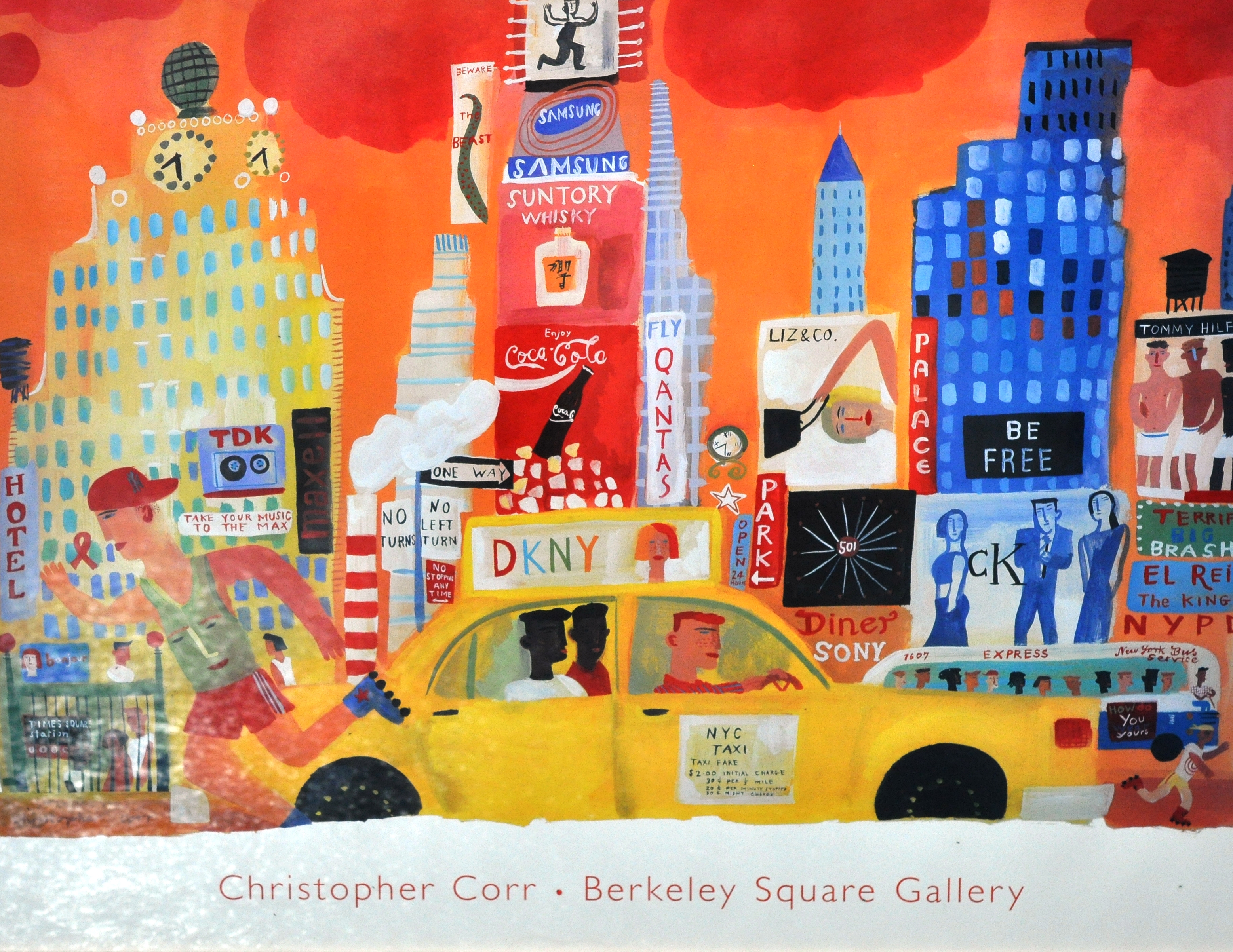 Christopher Corr, coloured print, Berkeley Square Gallery, New York ...
