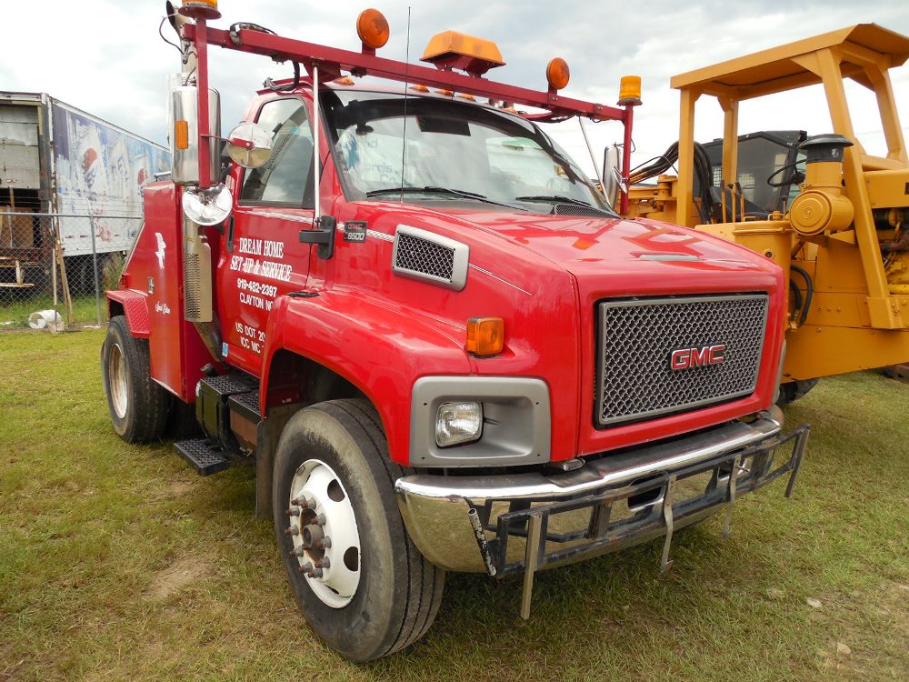 2004 GMC 8500 Mobile home toter w. Translift TL 2550 hitch vin ...