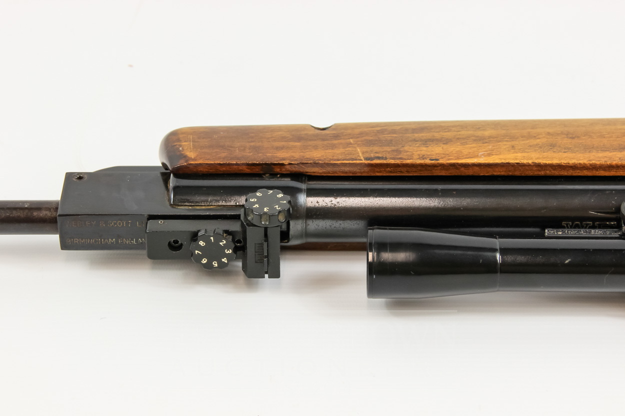 A Webley & Scott Hawk Mk3 SN5562, break barrel .22 air rifle with Model ...