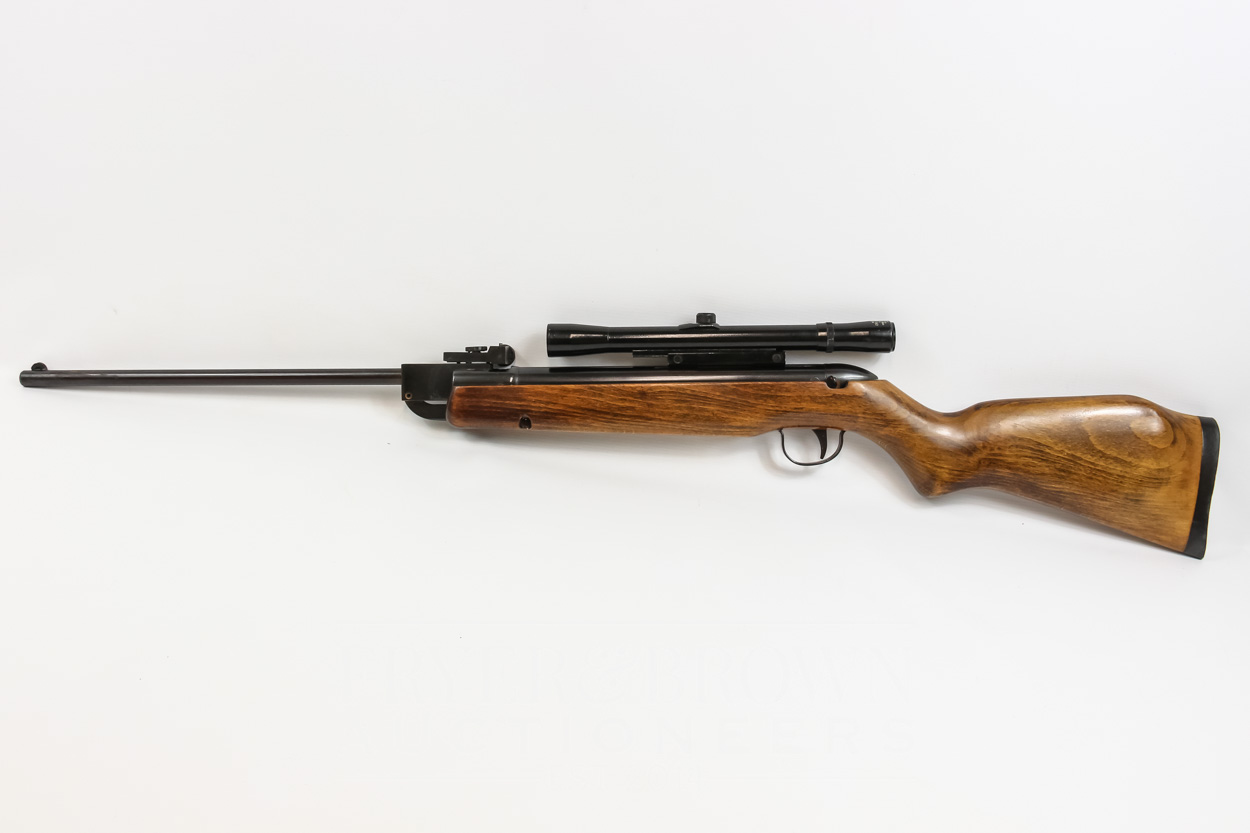 A Webley & Scott Hawk Mk3 SN5562, break barrel .22 air rifle with Model ...