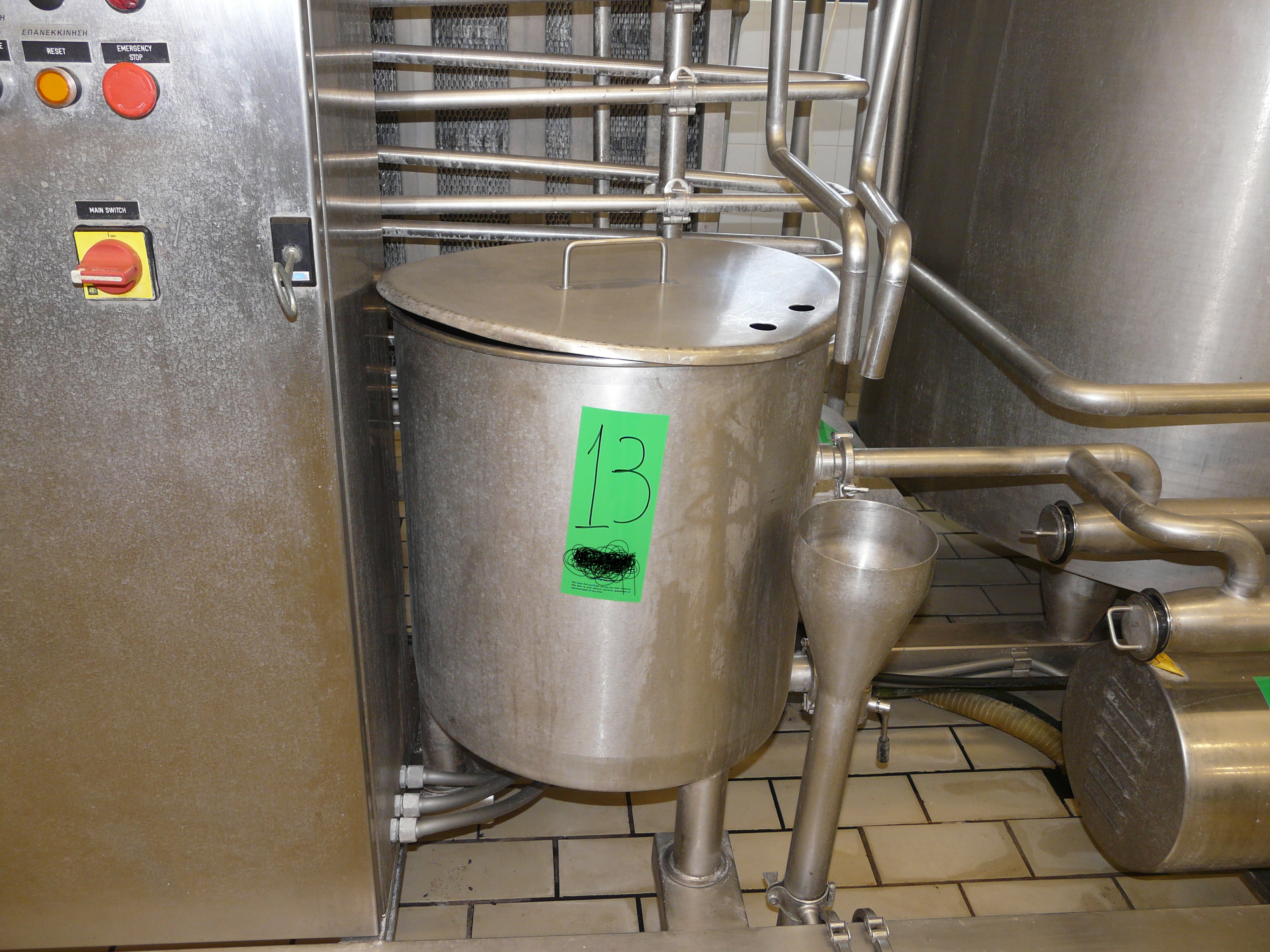 TETRA PAK HOYER HTST 1200 Pasteurizer for Ice Cream , Contains 2 x ...