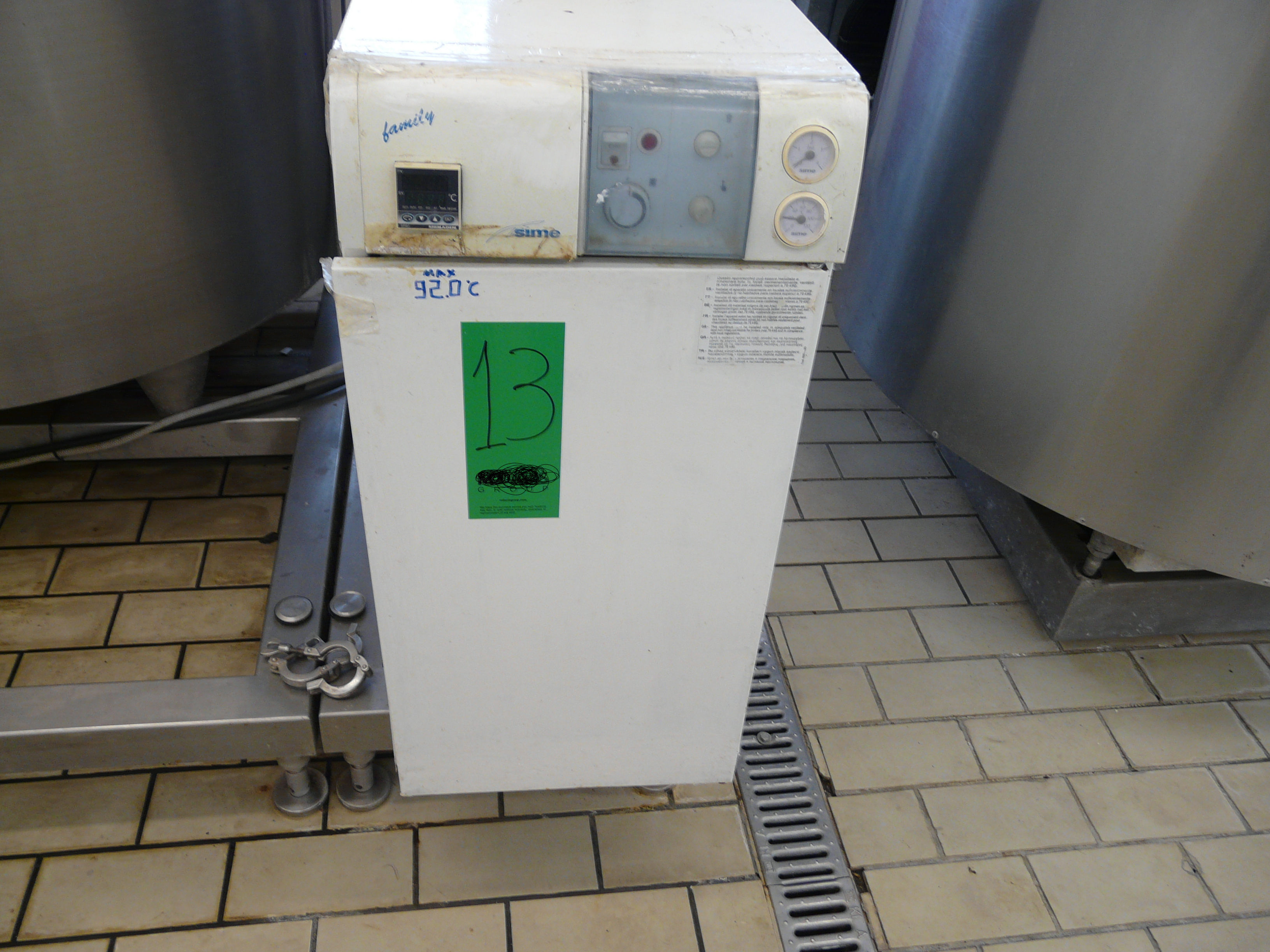 TETRA PAK HOYER HTST 1200 Pasteurizer for Ice Cream , Contains 2 x ...
