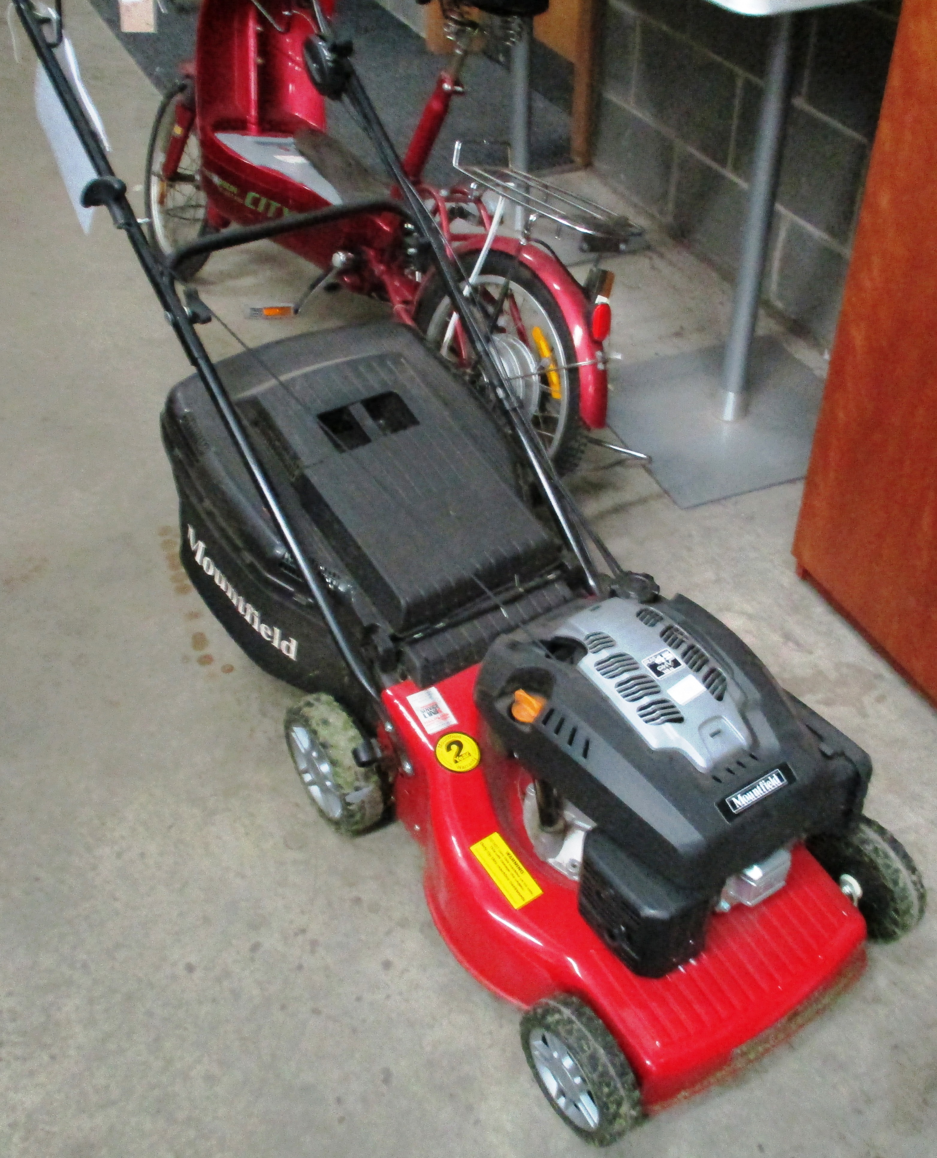 A Mountfield RM45 OHV 140cc petrol lawnmower