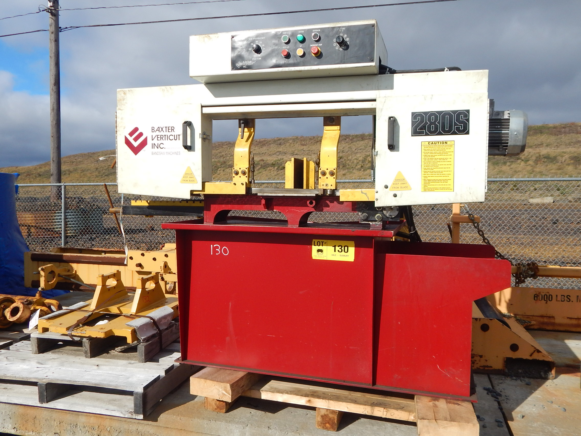BAXTER VERTICUT 280S HORIZONTAL BAND SAW SPEEDS UP TO 400RPM S/M: N/A ...