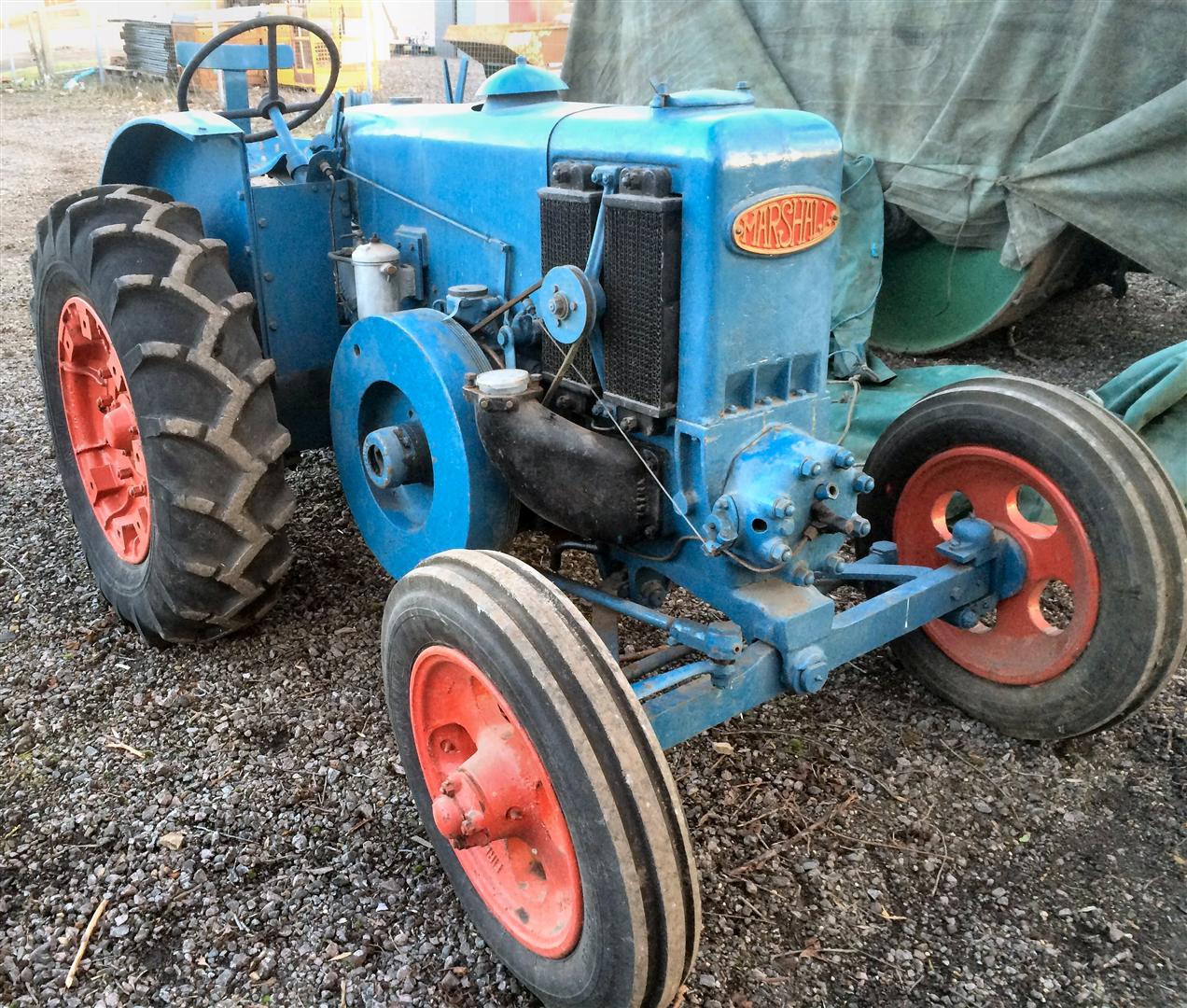 1940 MARSHALL Model M single cylinder diesel TRACTOR Reg No: BUJ 153 ...