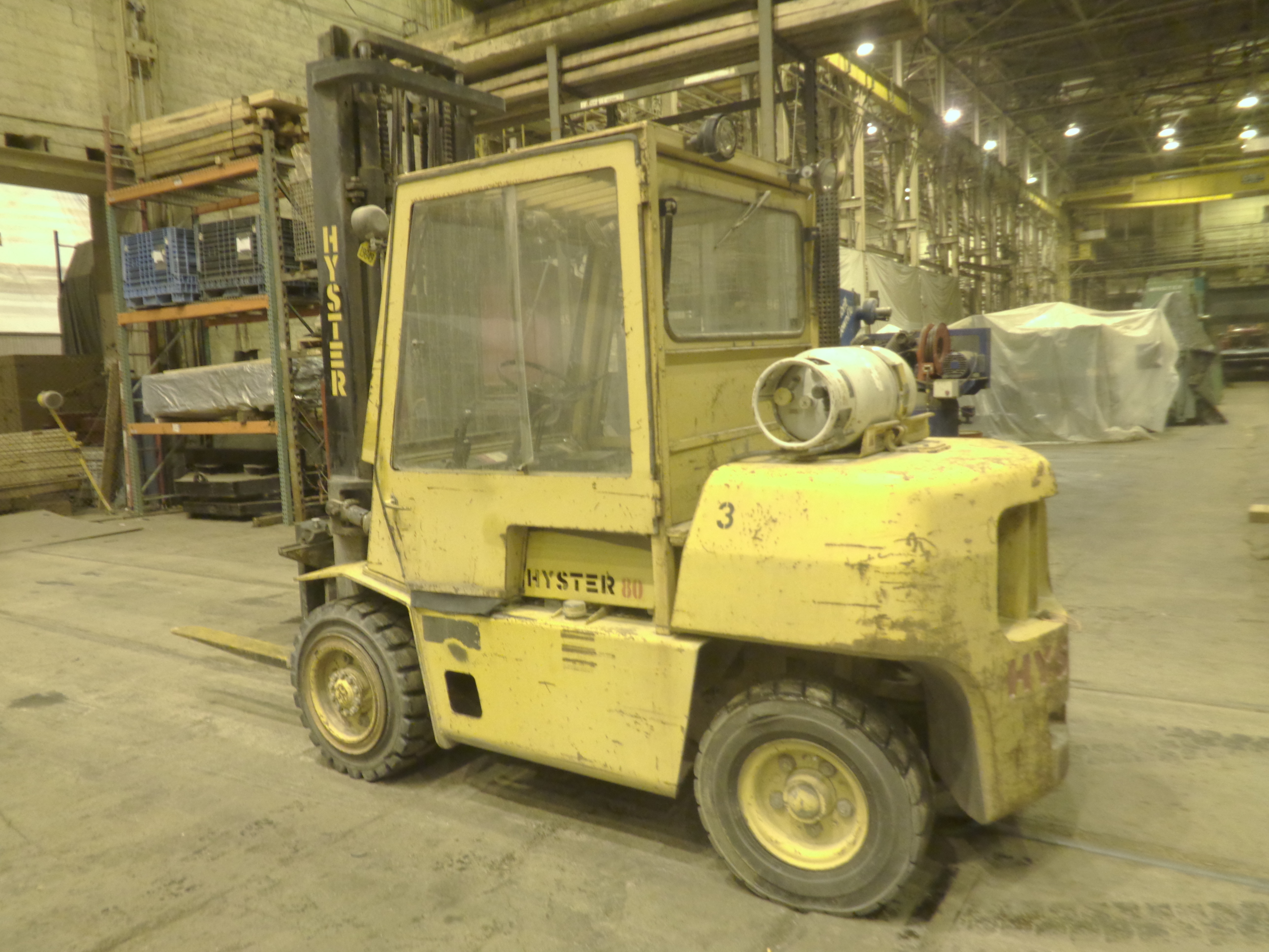 Make: Hyster Model: H80XL SN: F005D02564K Enclosed Cab with Heat ...