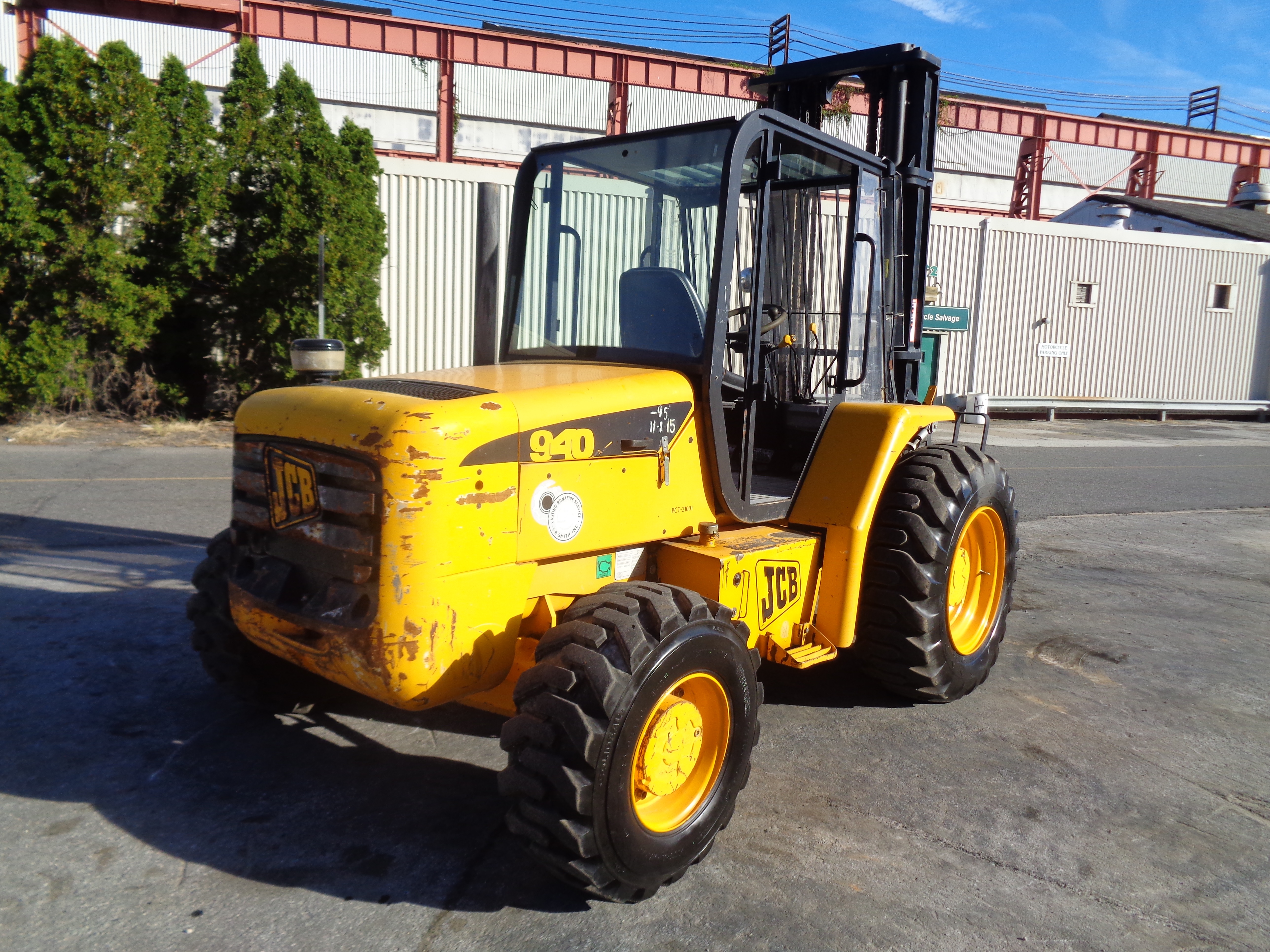 Make: JCB Model: 940 SN: SI-P94004YF0822682 Hour Meter Broken Diesel ...