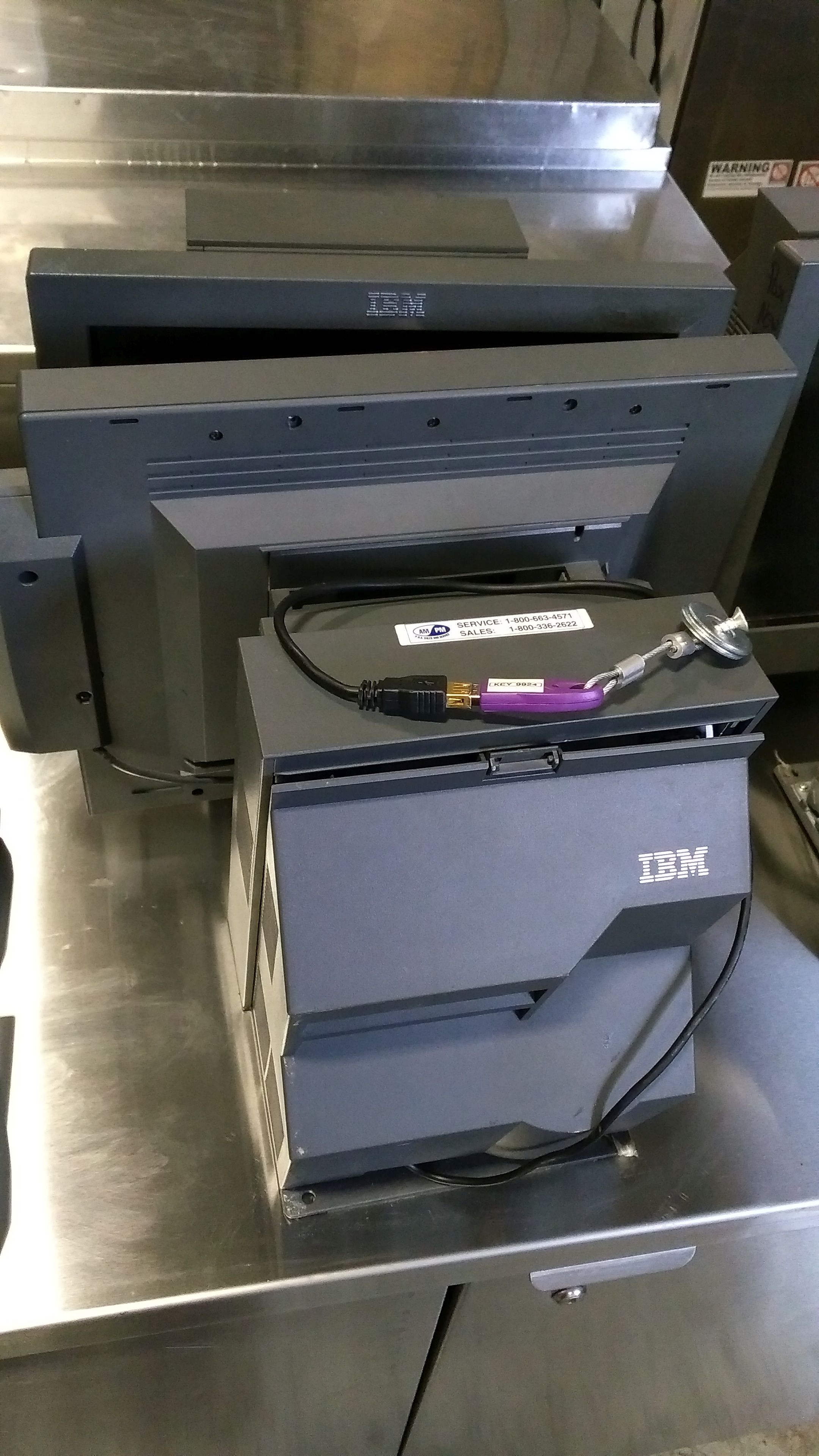 IBM POS Terminals - Lot of 4, Location: 14 Front