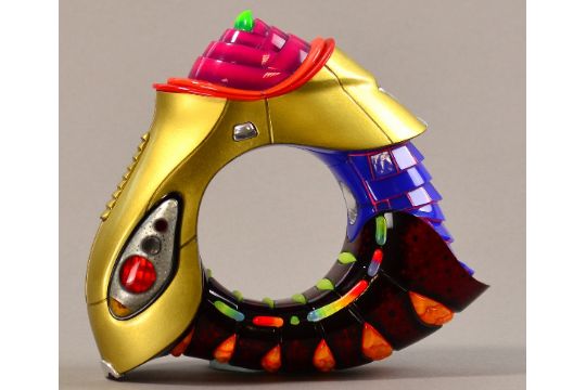 PETER CHANG (born 1944); 'German bracelet', multi-coloured acrylic ...