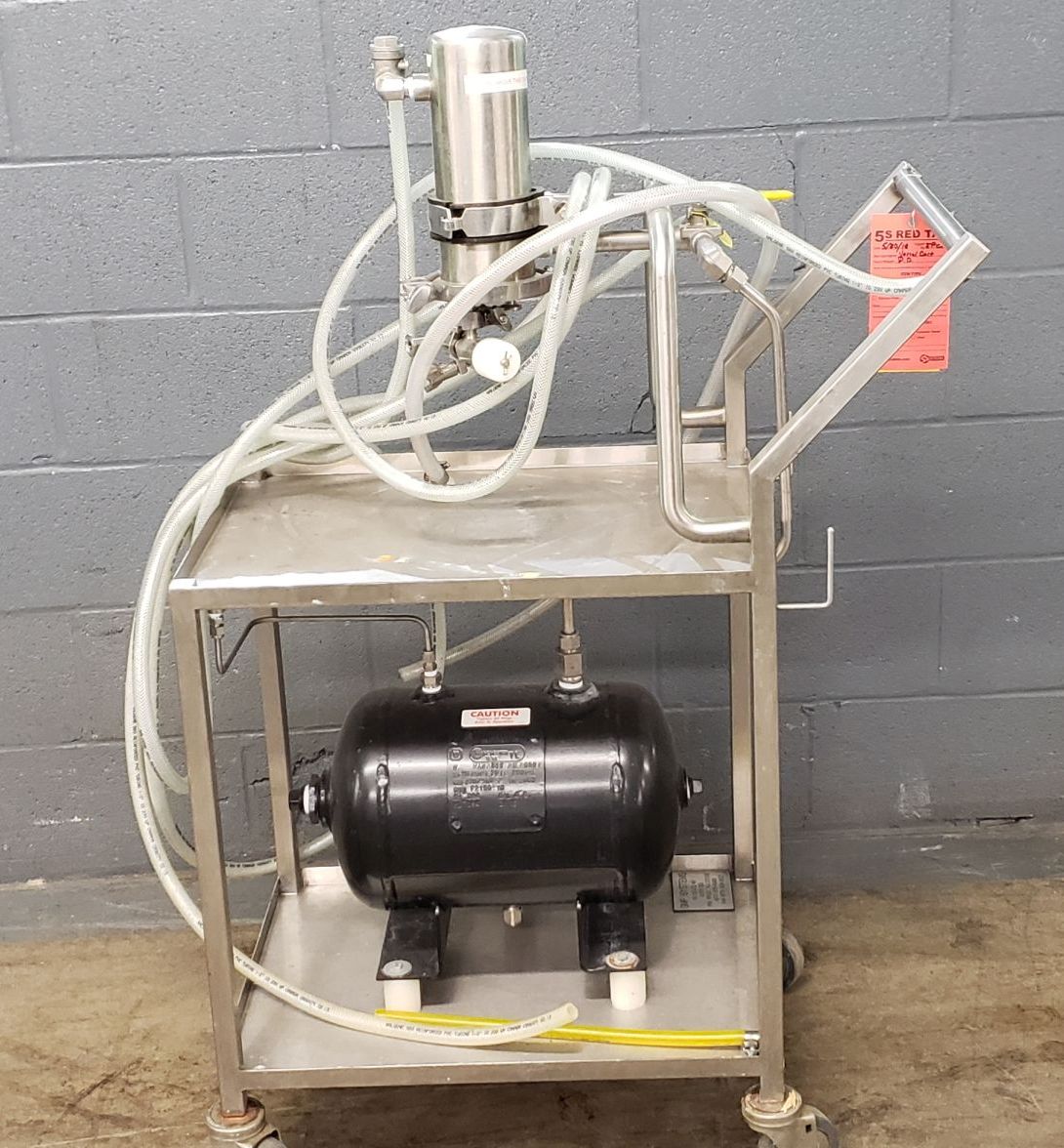 Filter pressurizer, stainless steel construction, with air tank, no ...