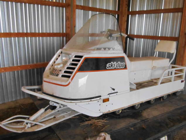 1983 SKI DOO ALPINE SNOW MACHINE; NEW DOUBLE TRACK, SINGLE SKI, RARE ...