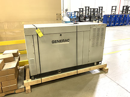 2012 GENERAC 48-KW NATURAL GAS STANDBY GENERATOR; MODEL RG048544
