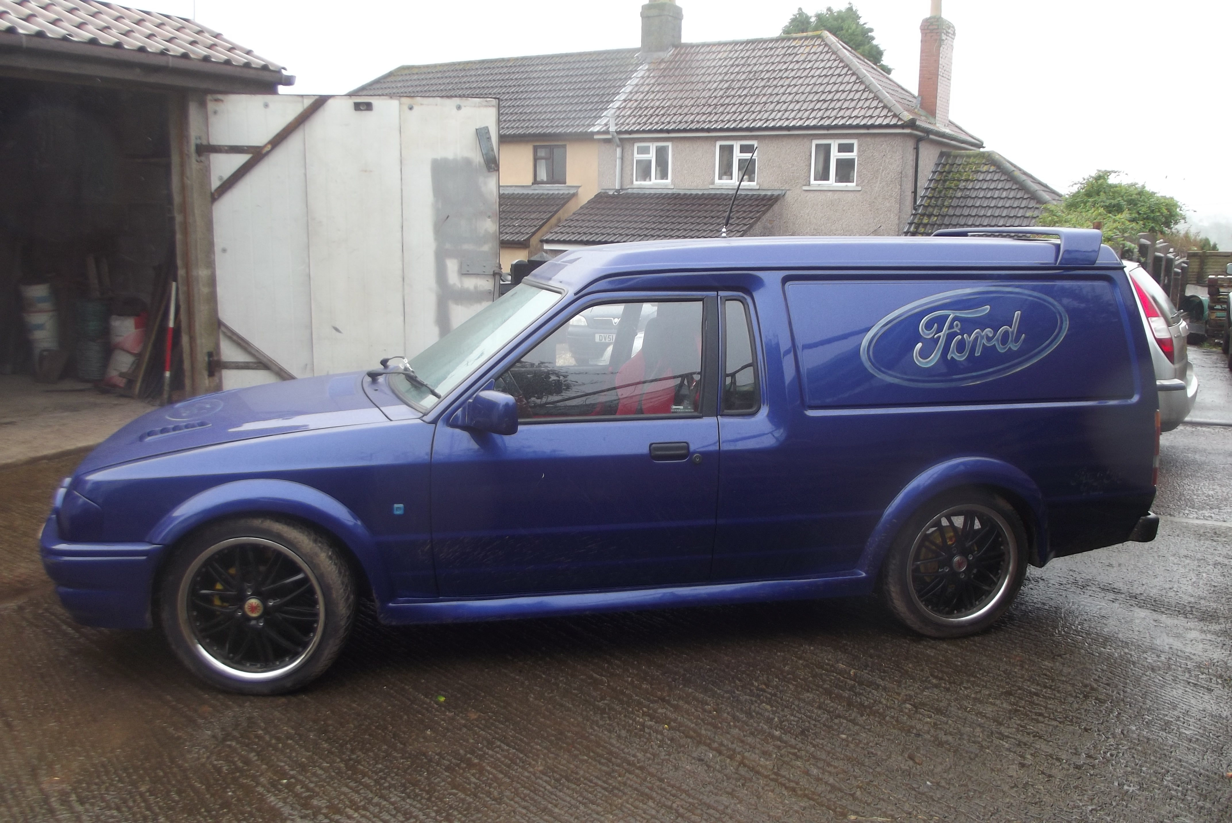 A 1989 Ford Escort Mk.4 Van Custom, registration G213 XLX, blue ...