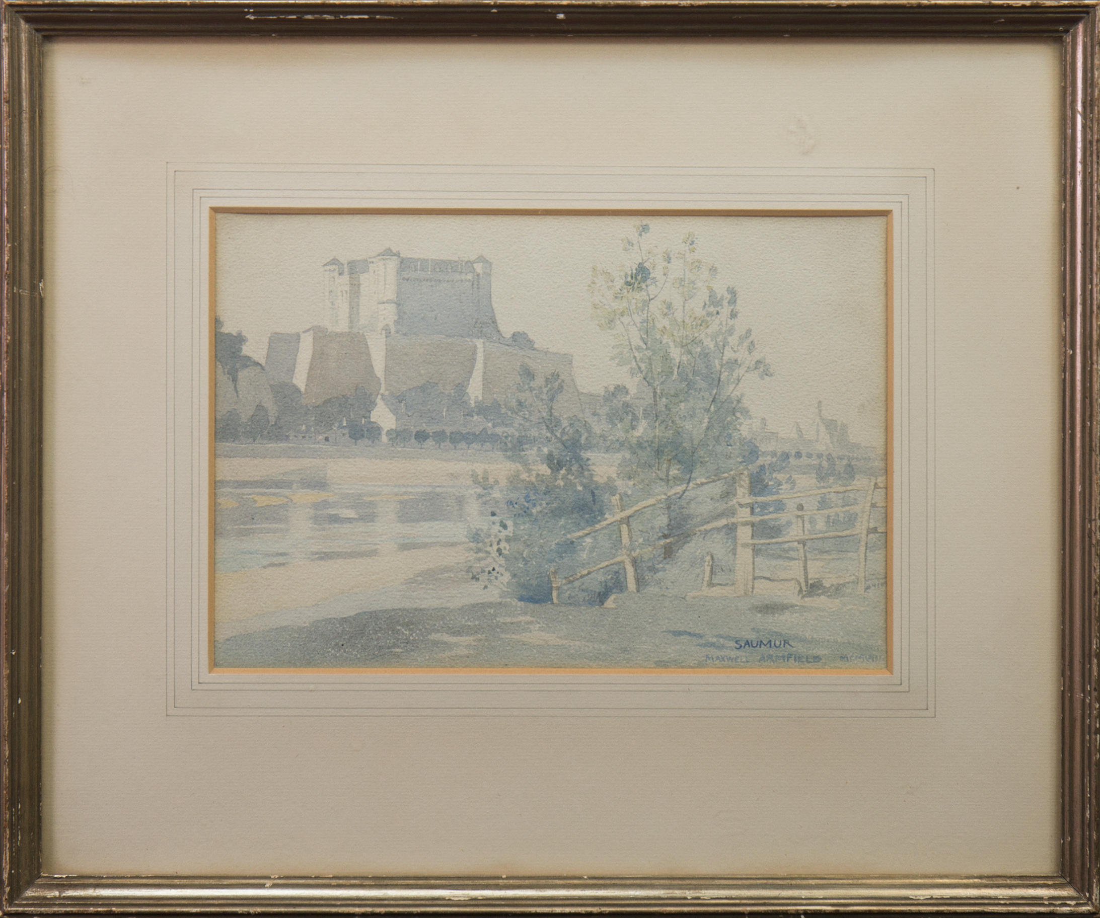 * MAXWELL ARMFIELD (BRITISH d 1972),SAMURwatercolour on paper ...