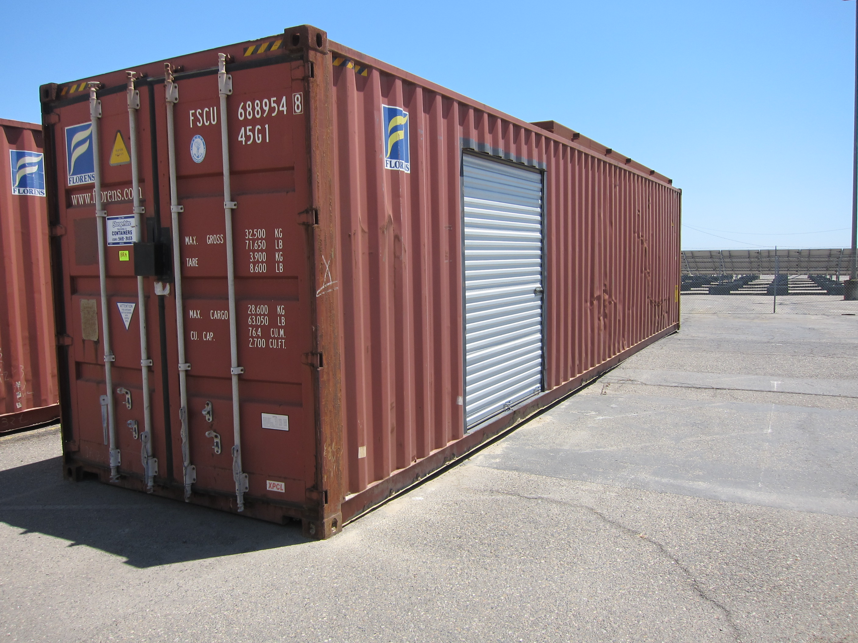 Xiame-L Pacific shipping container, model XPHSCO-01IAO, s/n XAH33, 9'.6 ...
