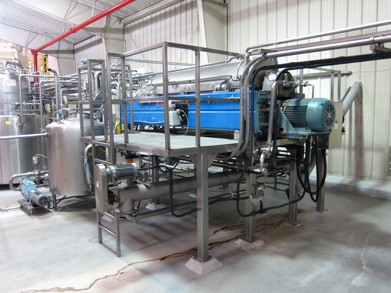 Centrisys decanter centrifuge, model CS-21-4, with SS support deck ...