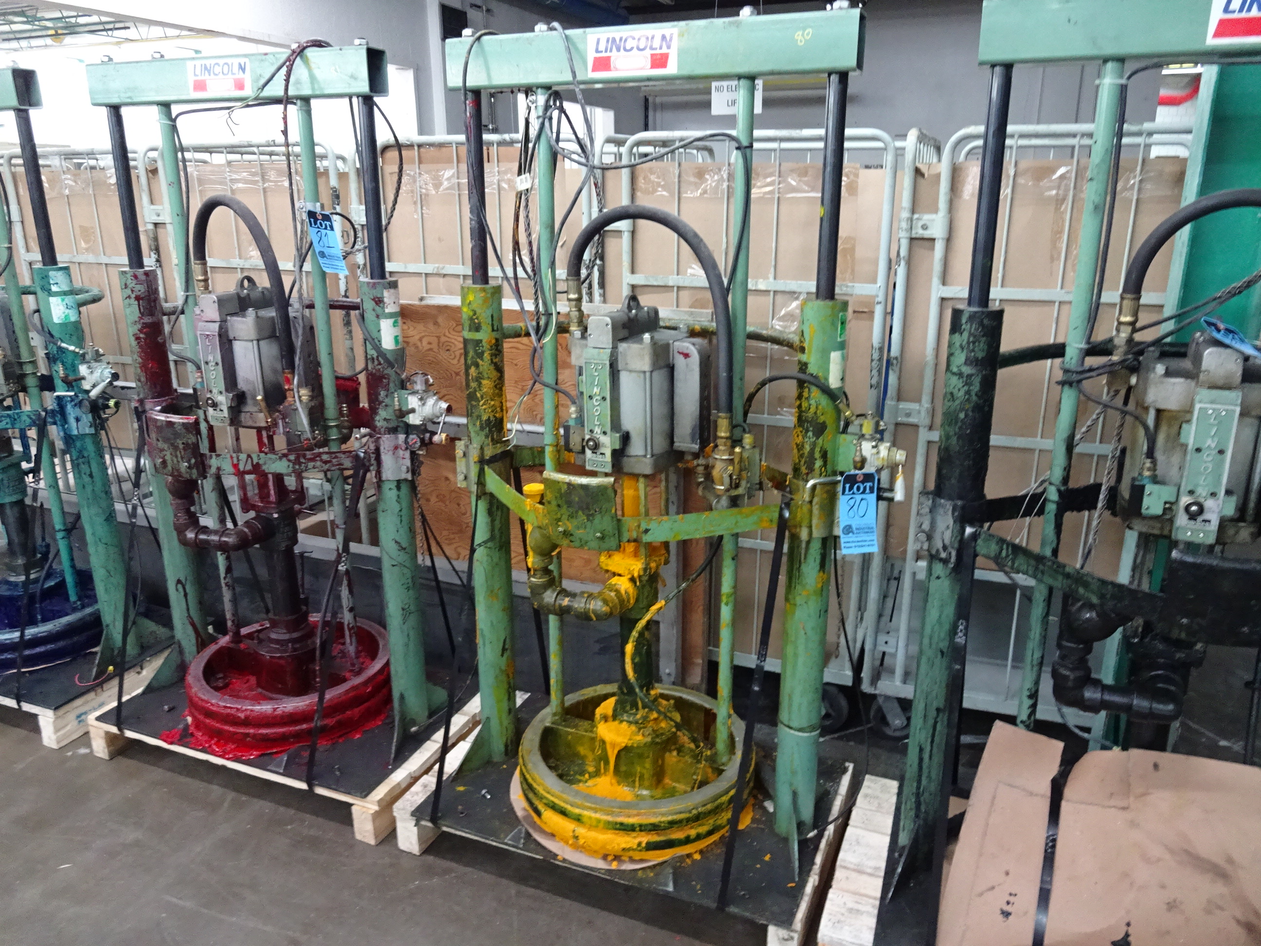 55 GALLON LINCOLN MODEL 94808 PNEUMATIC INK PUMP