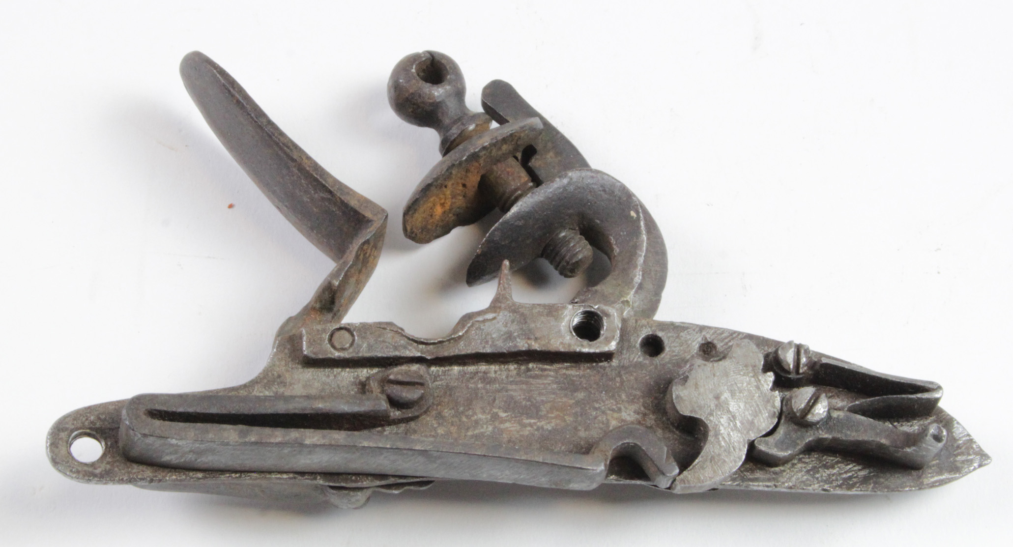 Brown Bess flint lock with some traces of date and markings.