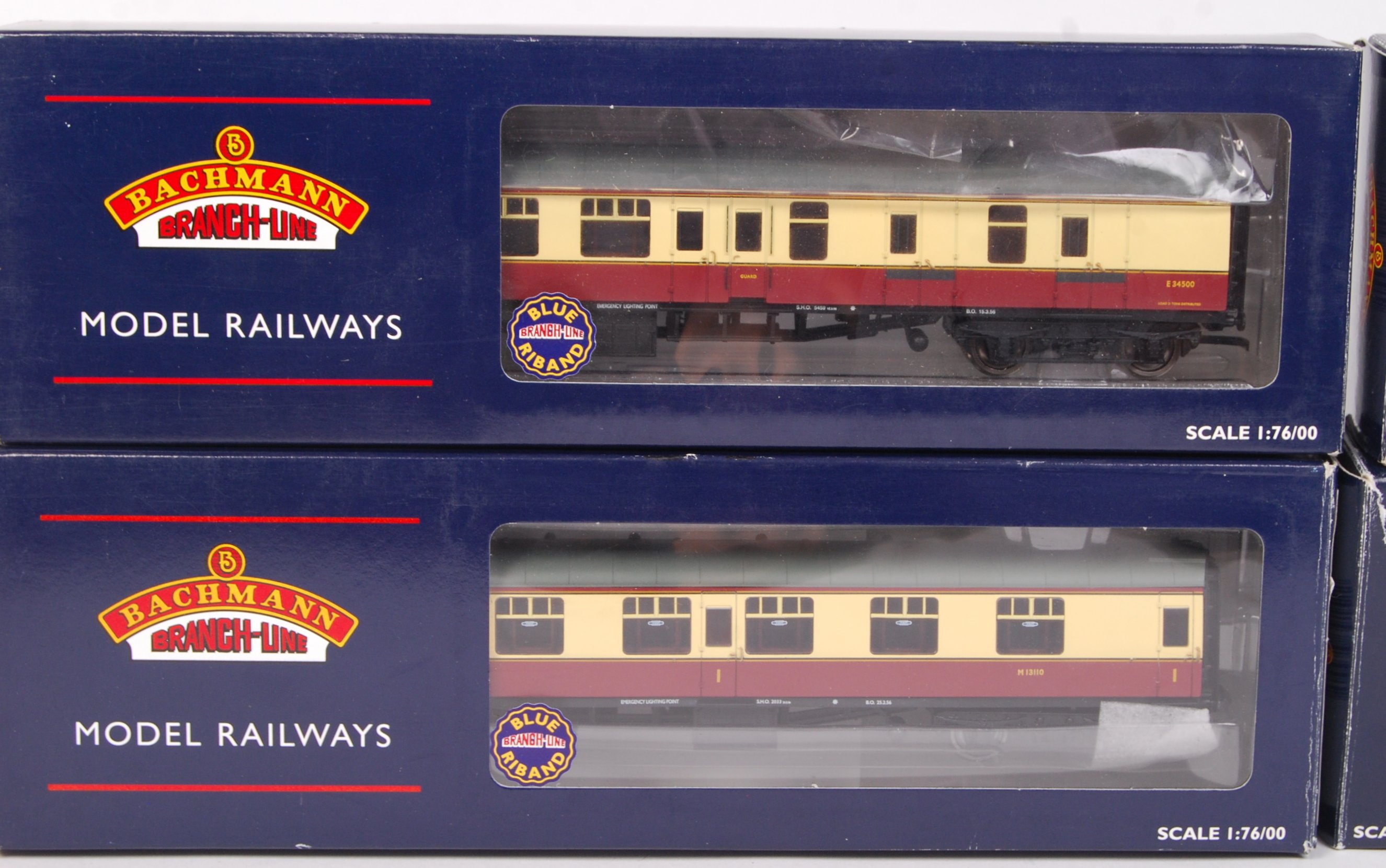 A collection of 4x Bachmann Branch Line 00 gauge railway trainset ...