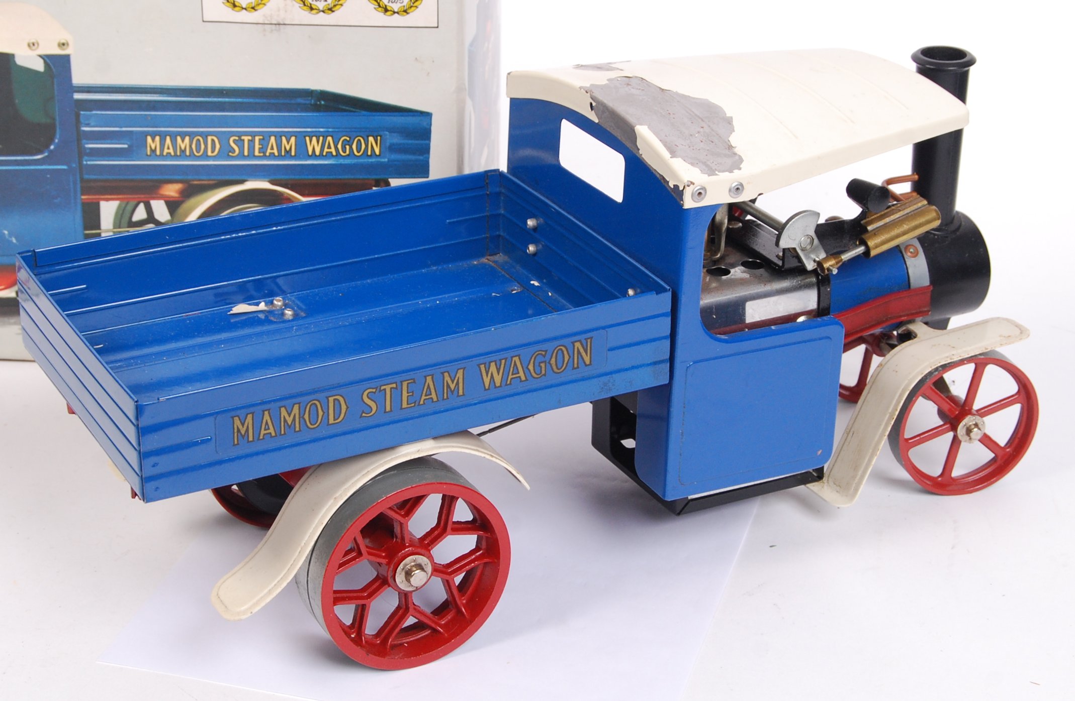 An original vintage Mamod made Live Steam ' Steam Wagon ' SW1. With ...
