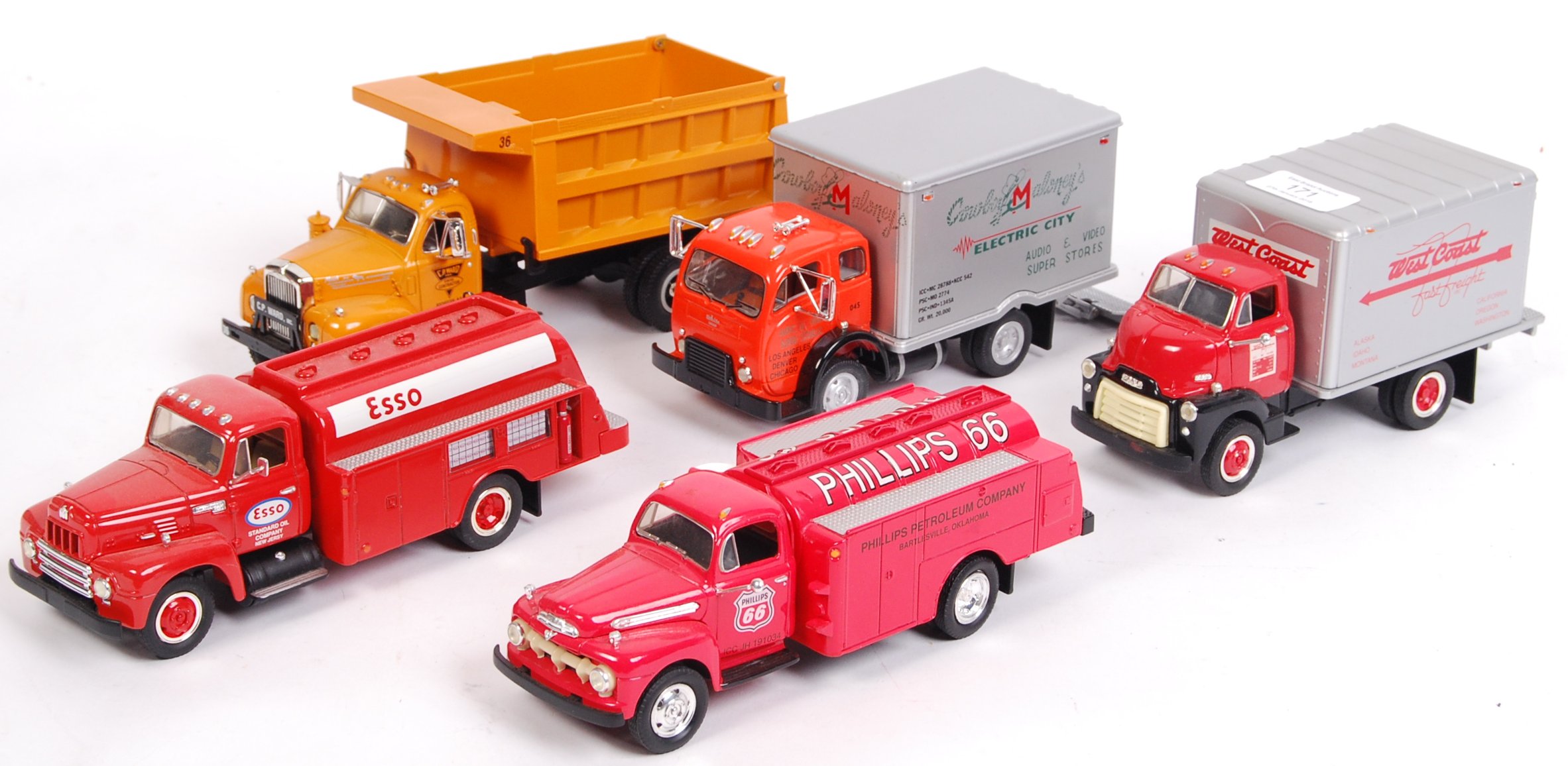 A collection of 5x American made First Gear 1:34 scale precision ...